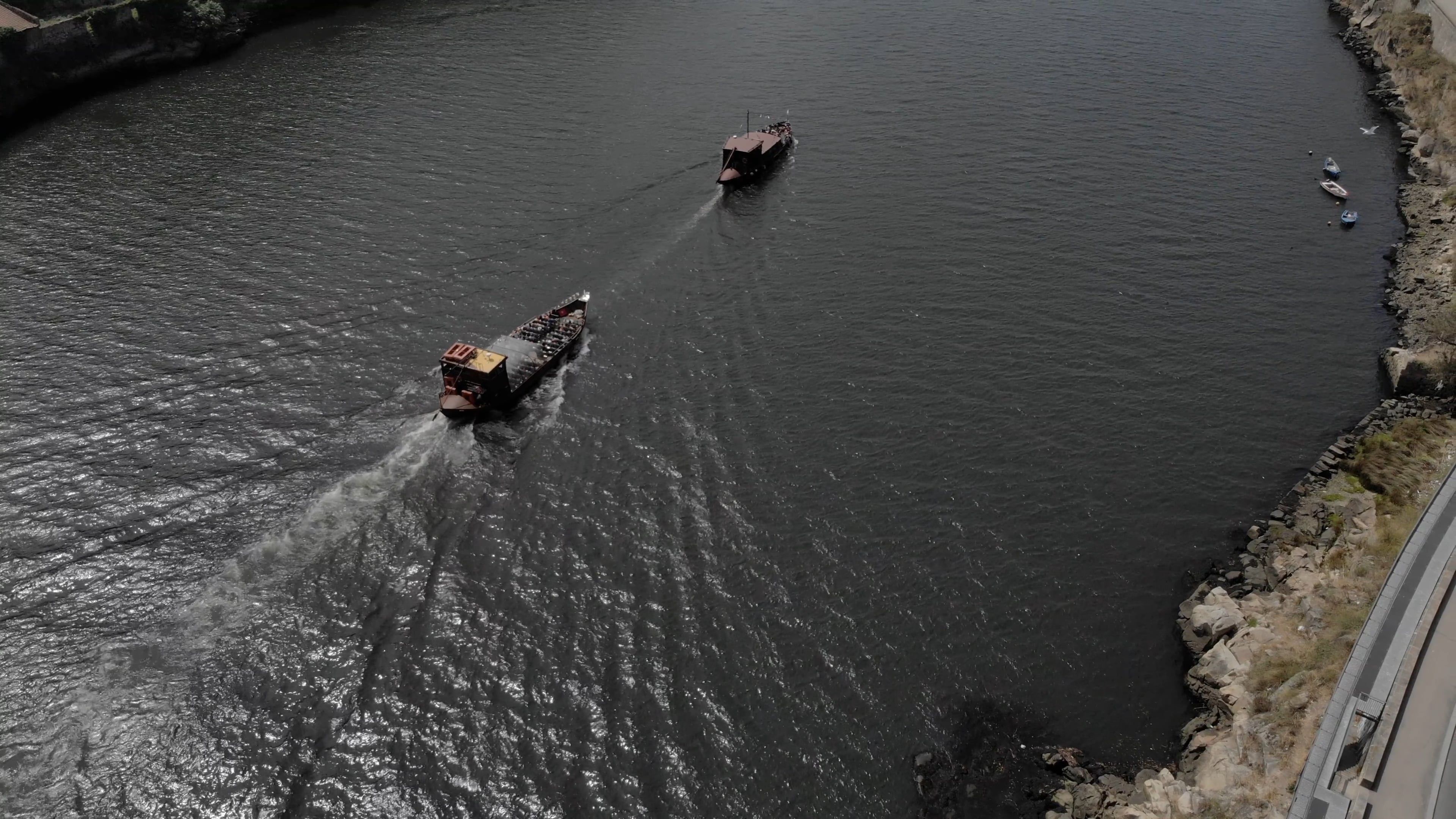 Two Boats Passing by the River Free Stock Video Footage, Royalty-Free ...