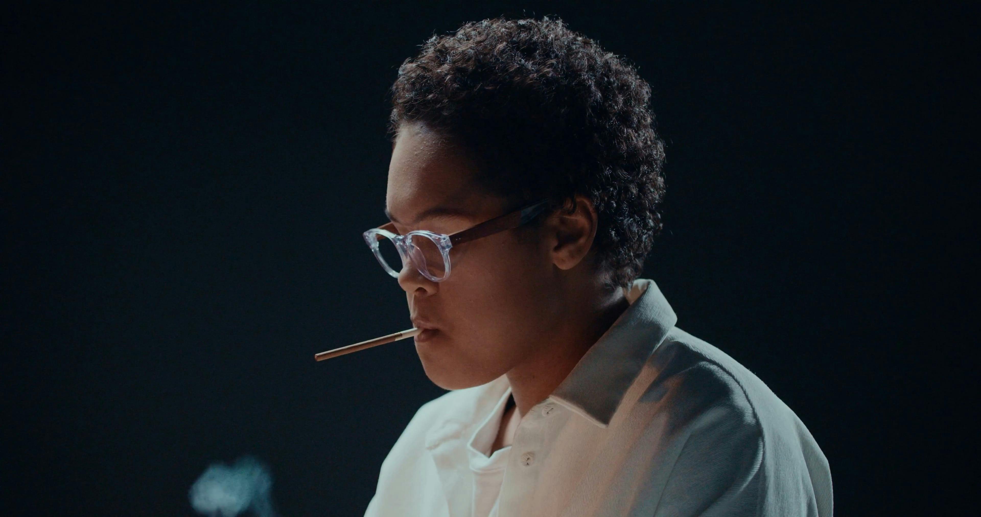 Person Smoking Tobacco on Black Background Free Stock Video Footage ...