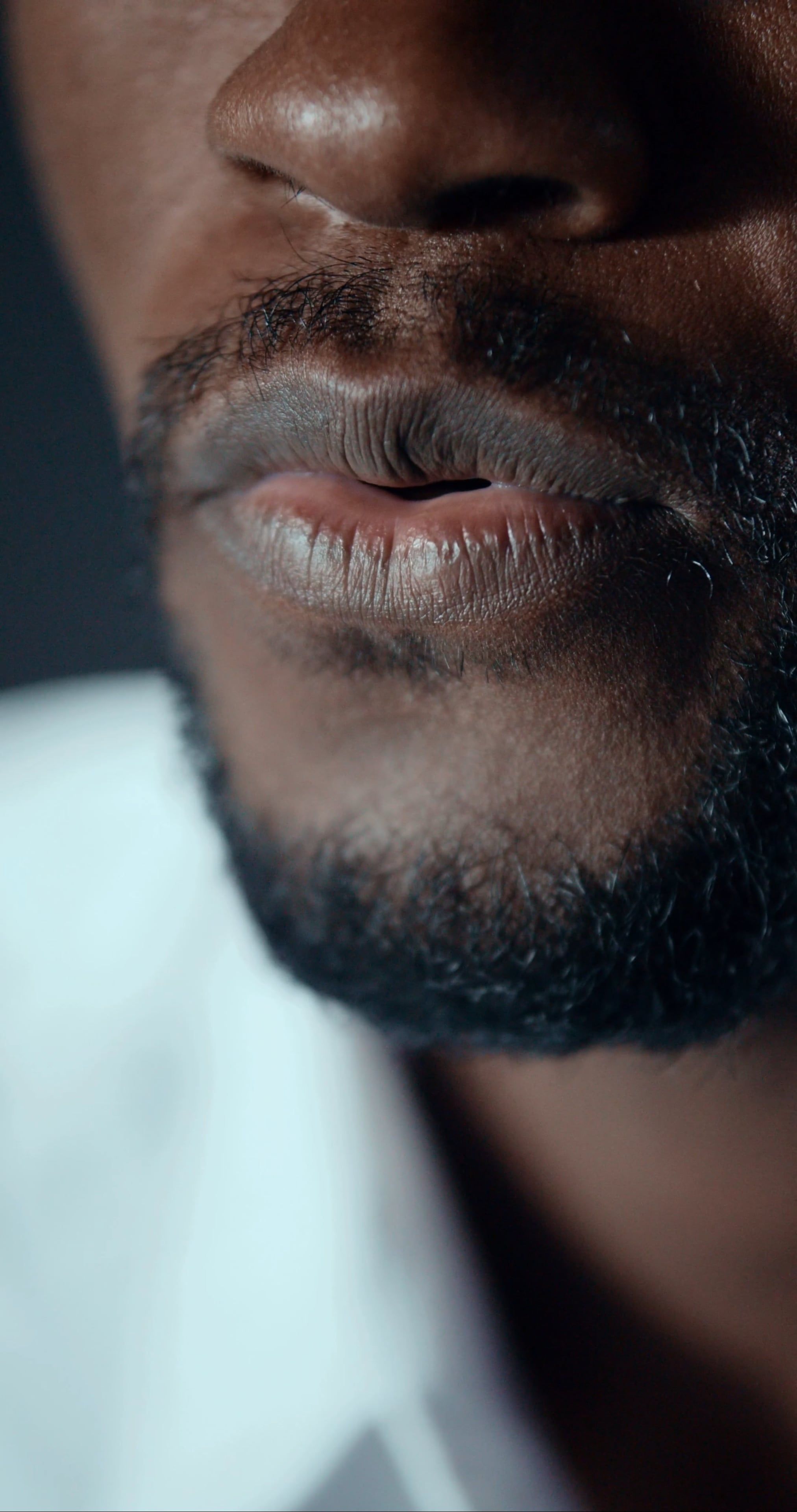 Crop Person Mouth Blowing · Free Stock Video
