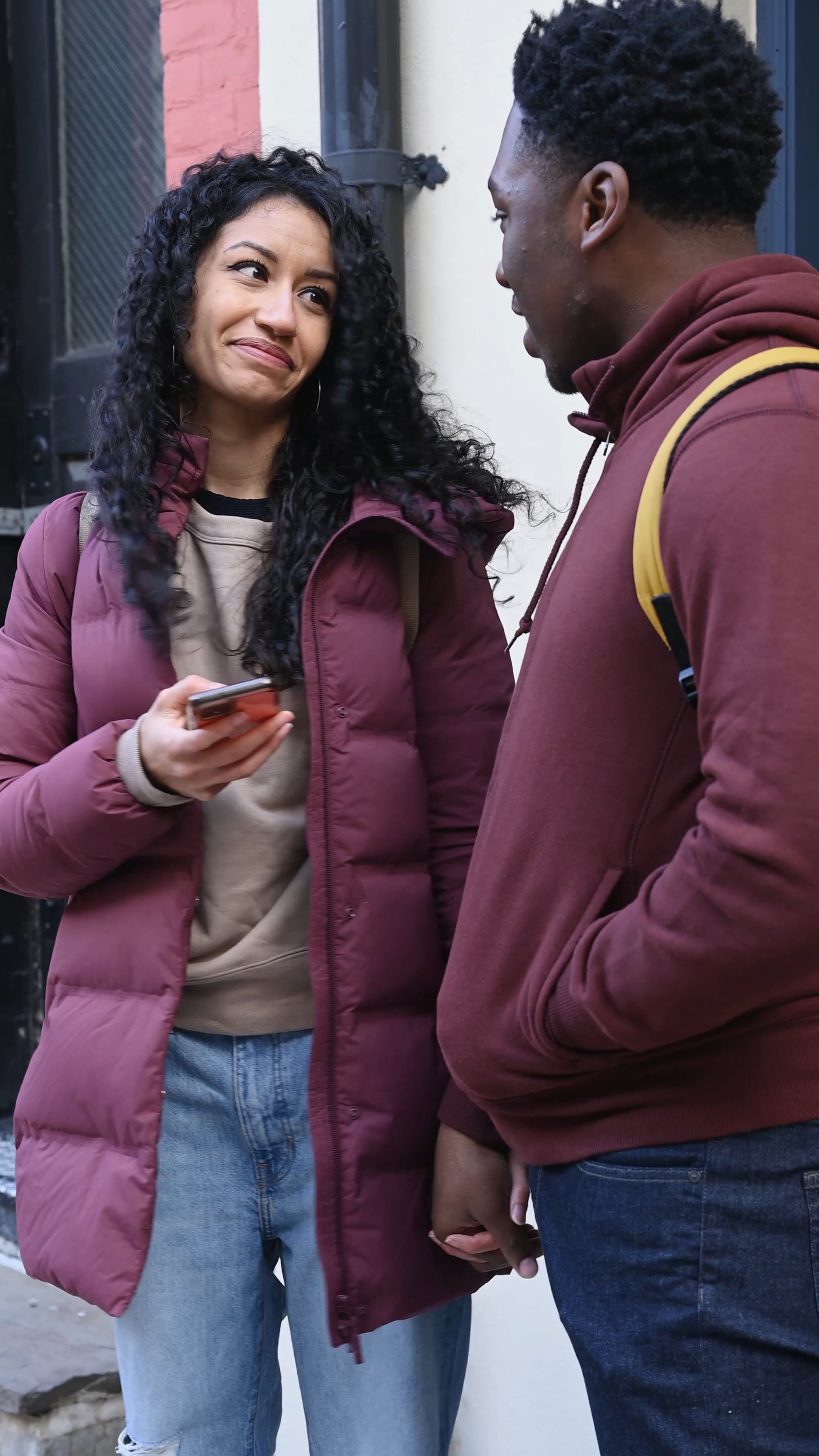 A Couple Holding Hands While Talking · Free Stock Video