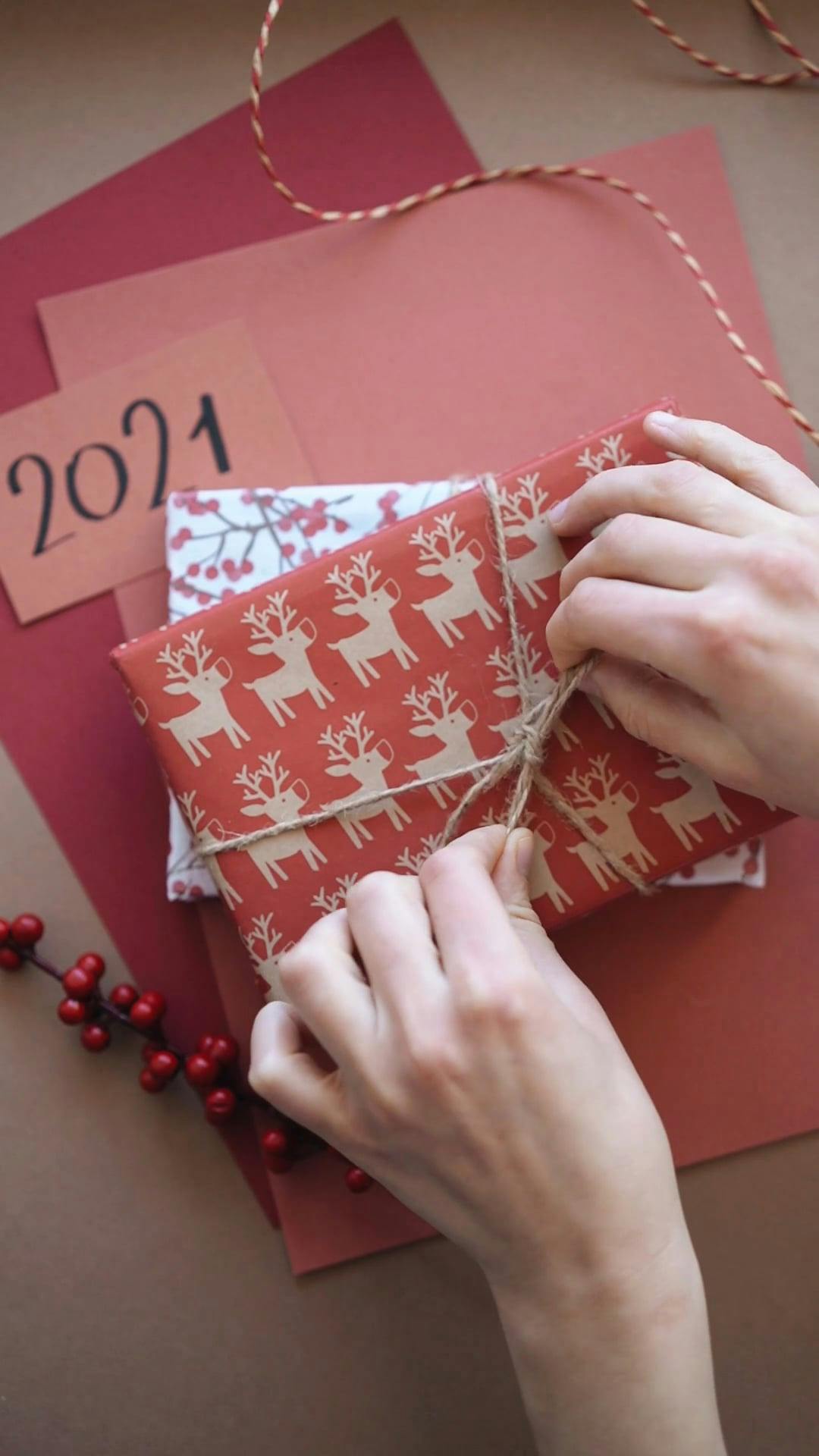 Person Wrapping Christmas Presents Free Stock Video Footage, Royalty ...