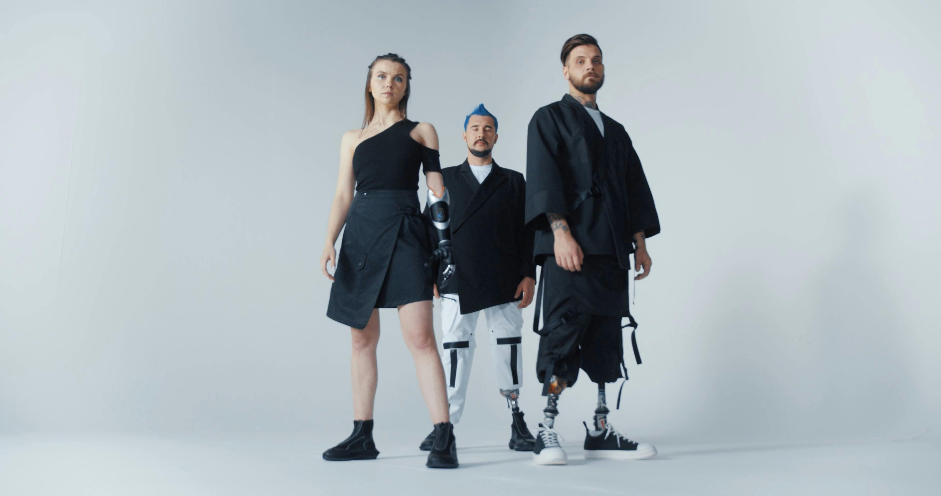 Prosthetic Limb Models Posing for Camera Free Stock Video Footage ...