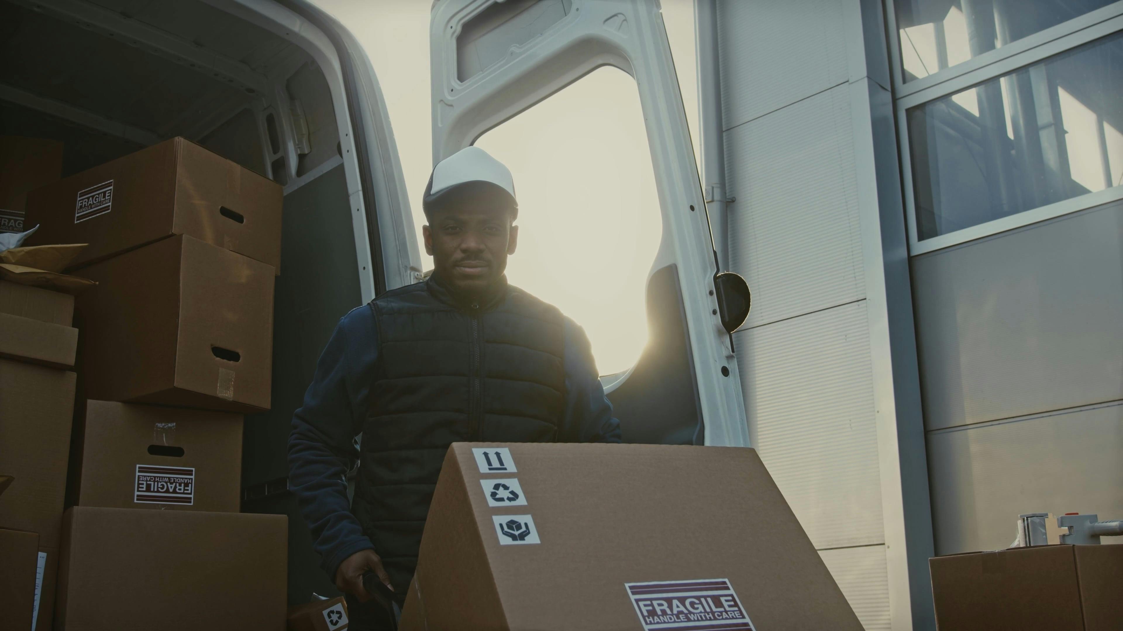 Person Carrying Cardboard Boxes Free Stock Video Footage, Royalty-Free ...