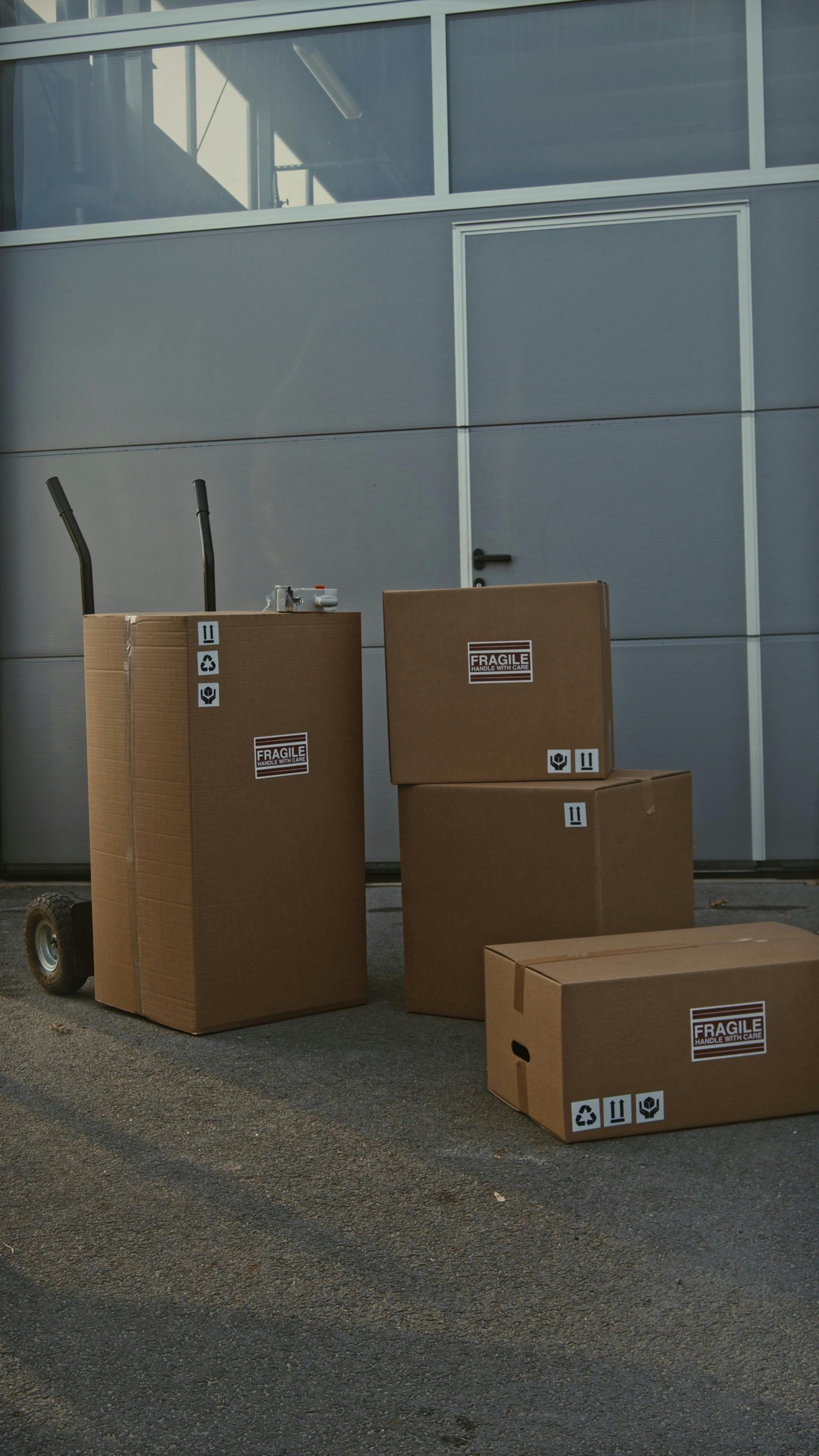 Loaded Cardboard Boxes Free Stock Video Footage, Royalty-Free 4K & HD ...