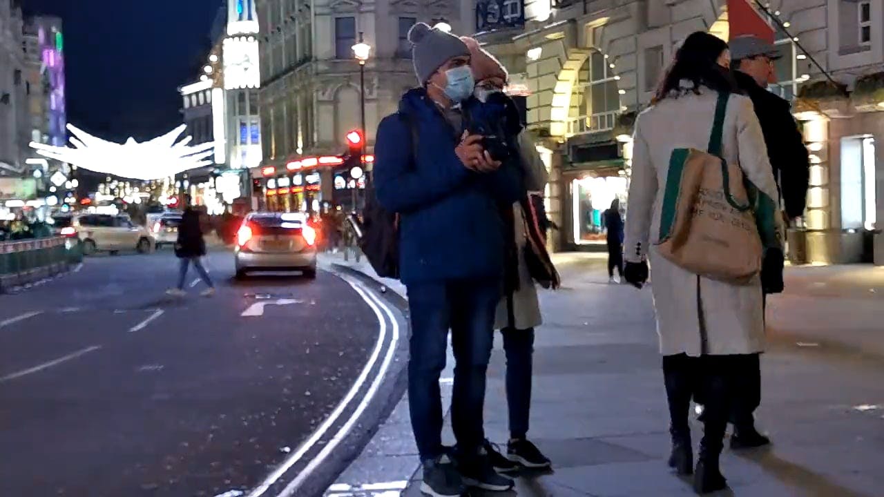 People Wearing Face Mask Walking on Sidewalk Free Stock Video Footage ...