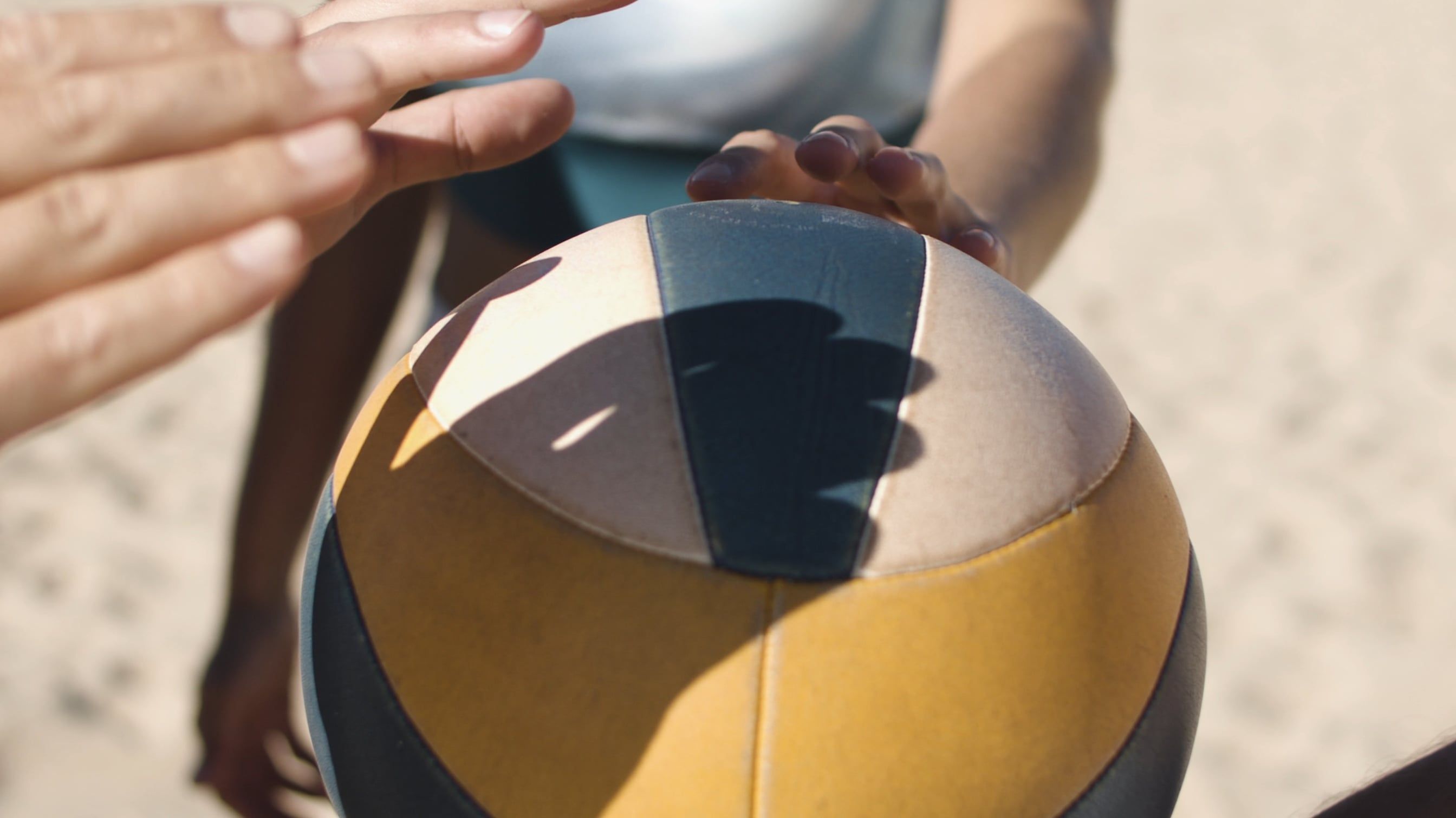 Close Up View of People Touching the Ball Free Stock Video Footage ...