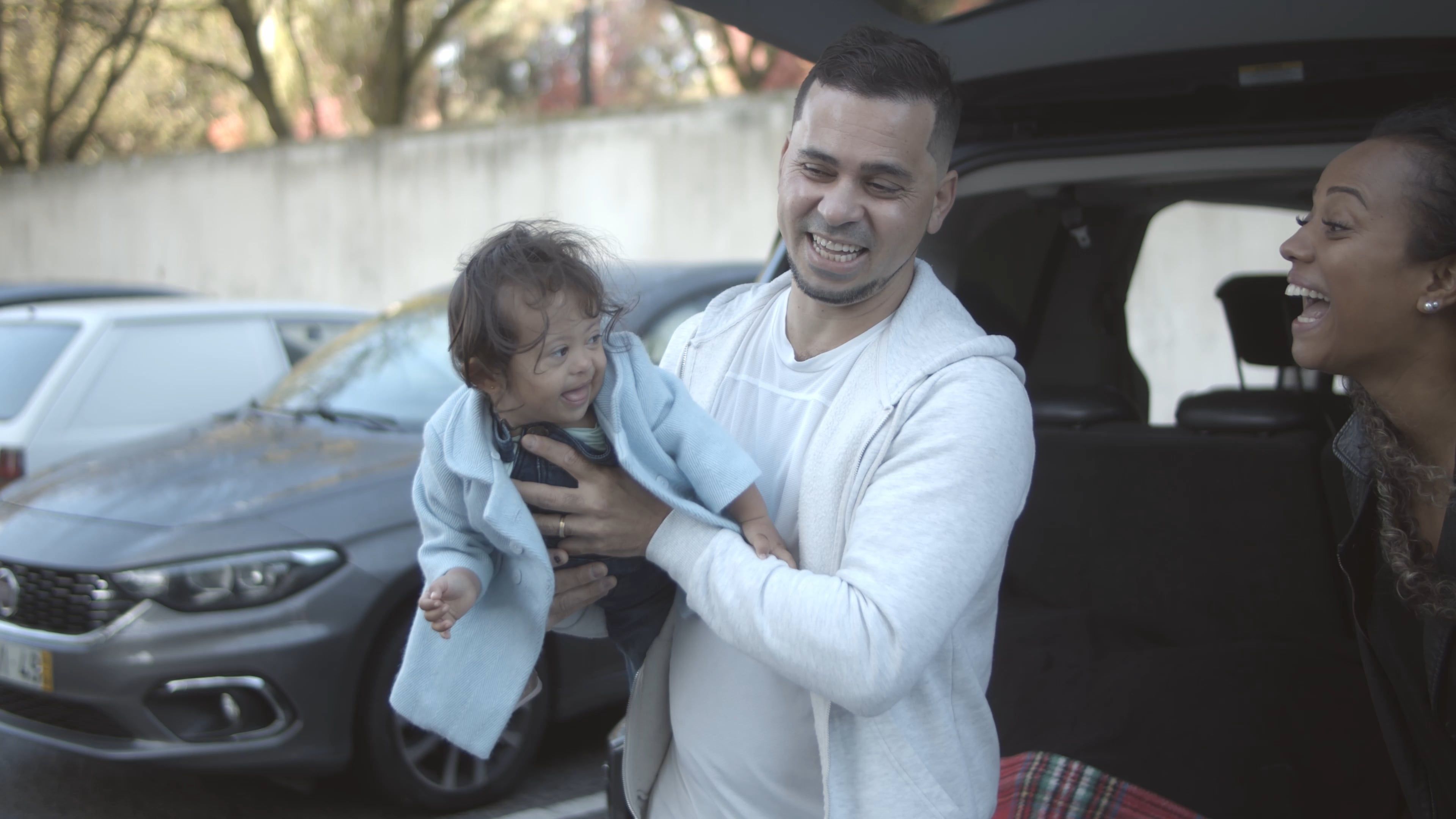 A Man Carrying a Baby Free Stock Video Footage, Royalty-Free 4K & HD ...