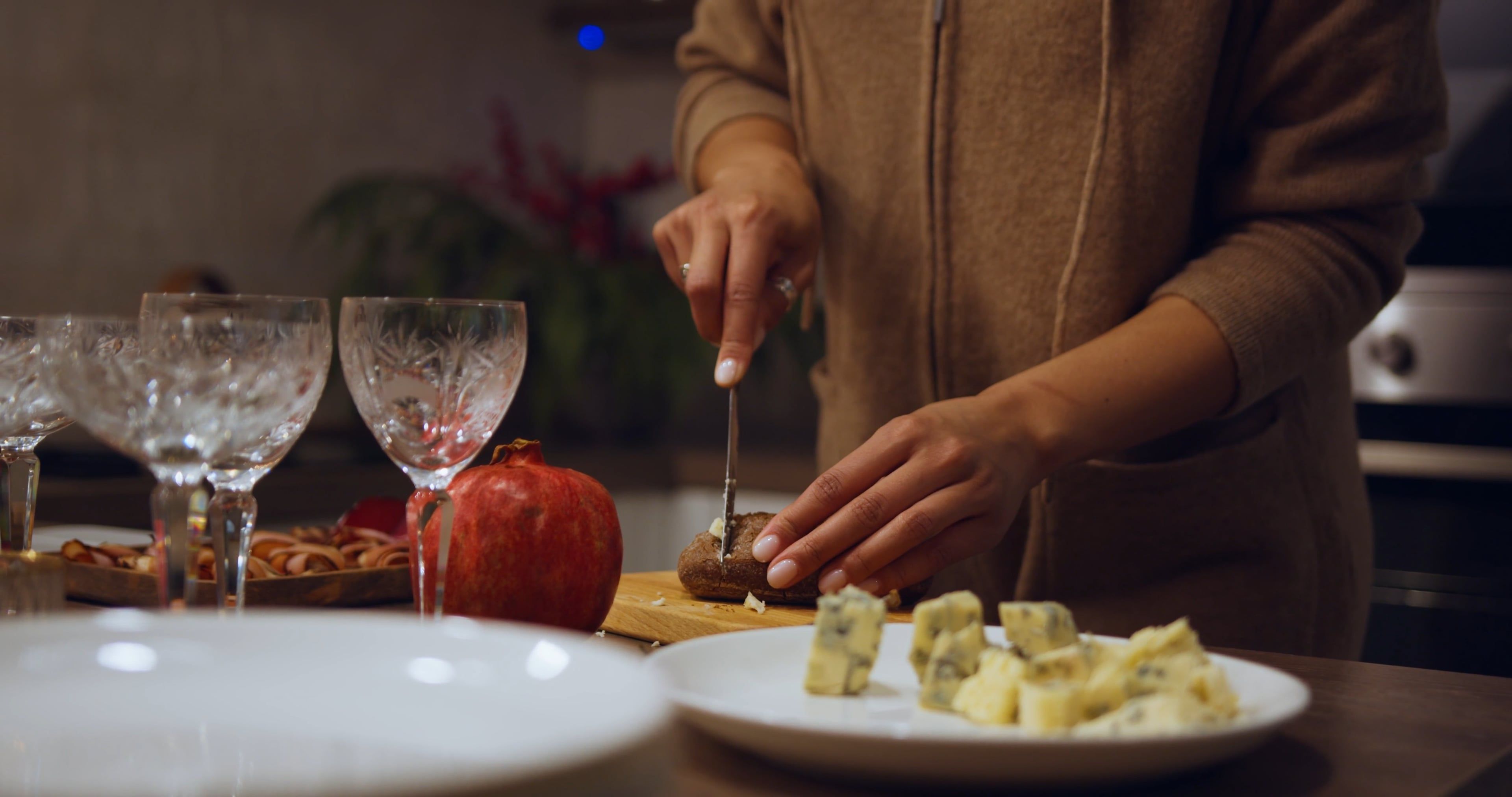 A Person Preparing Food Fr Dinner Free Stock Video Footage, Royalty ...