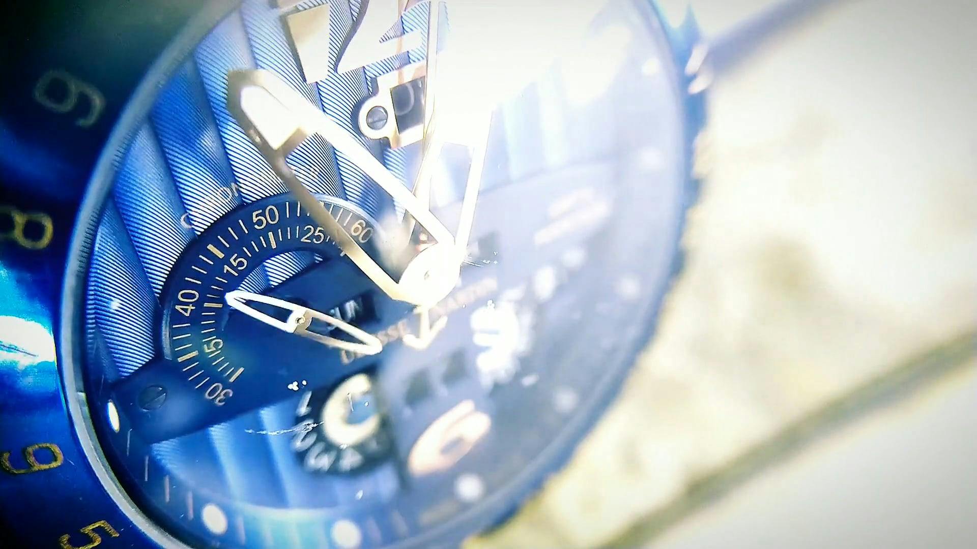 Close Up View of a Wristwatch · Free Stock Video