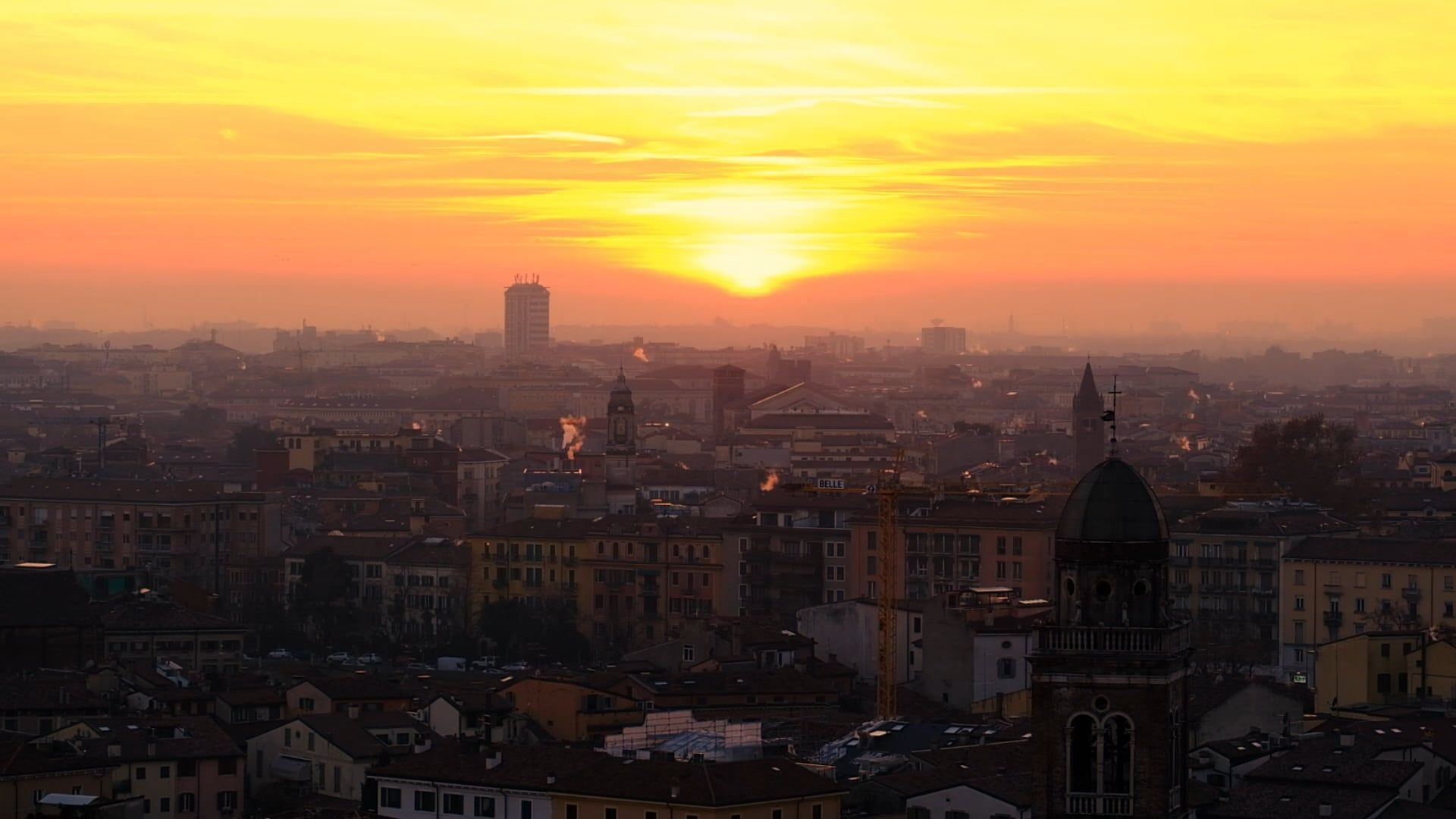 A Scenic View of the Sunset in Italy Free Stock Video Footage, Royalty ...