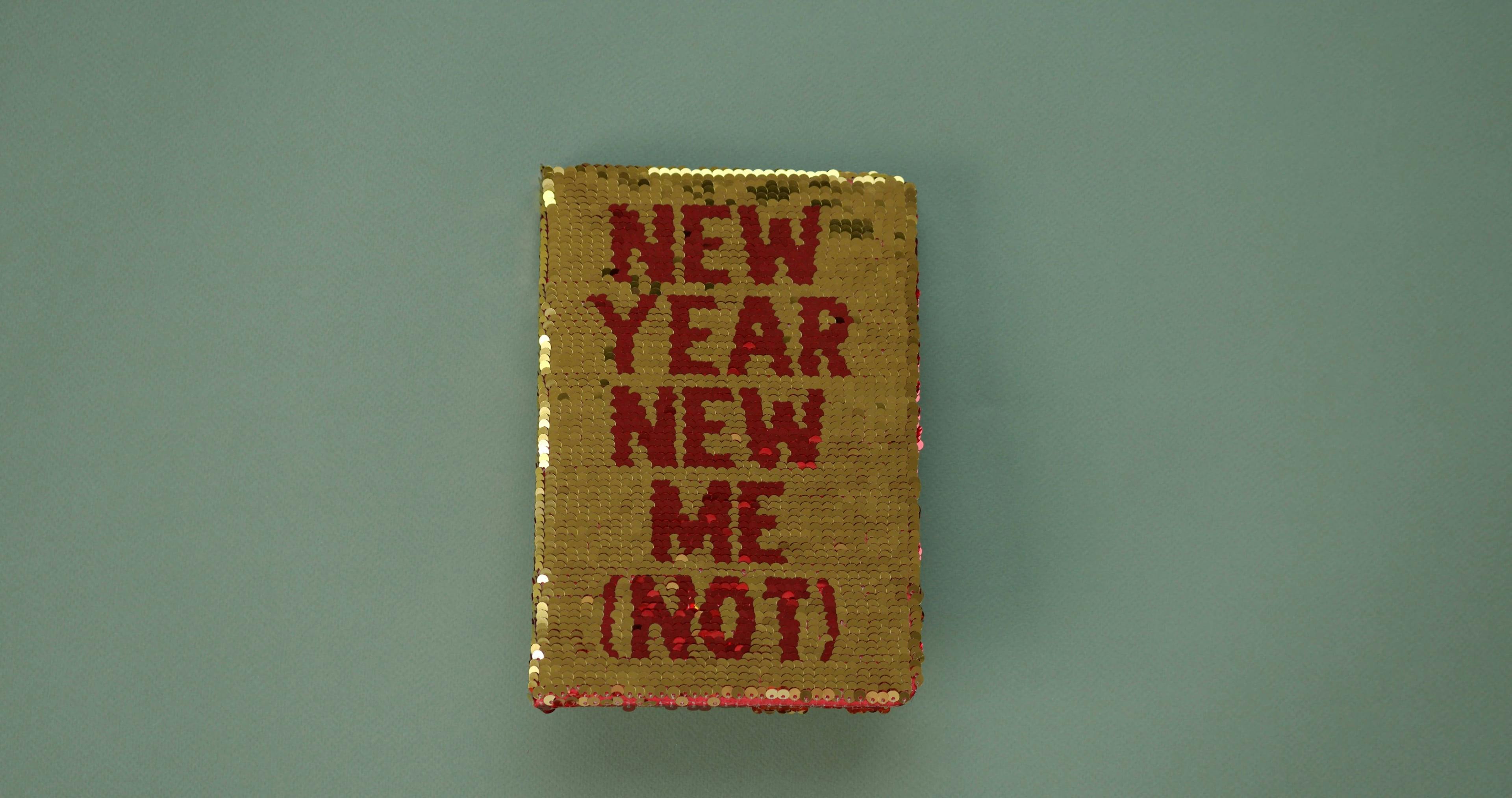 A Reversible Sequin Notebook · Free Stock Video