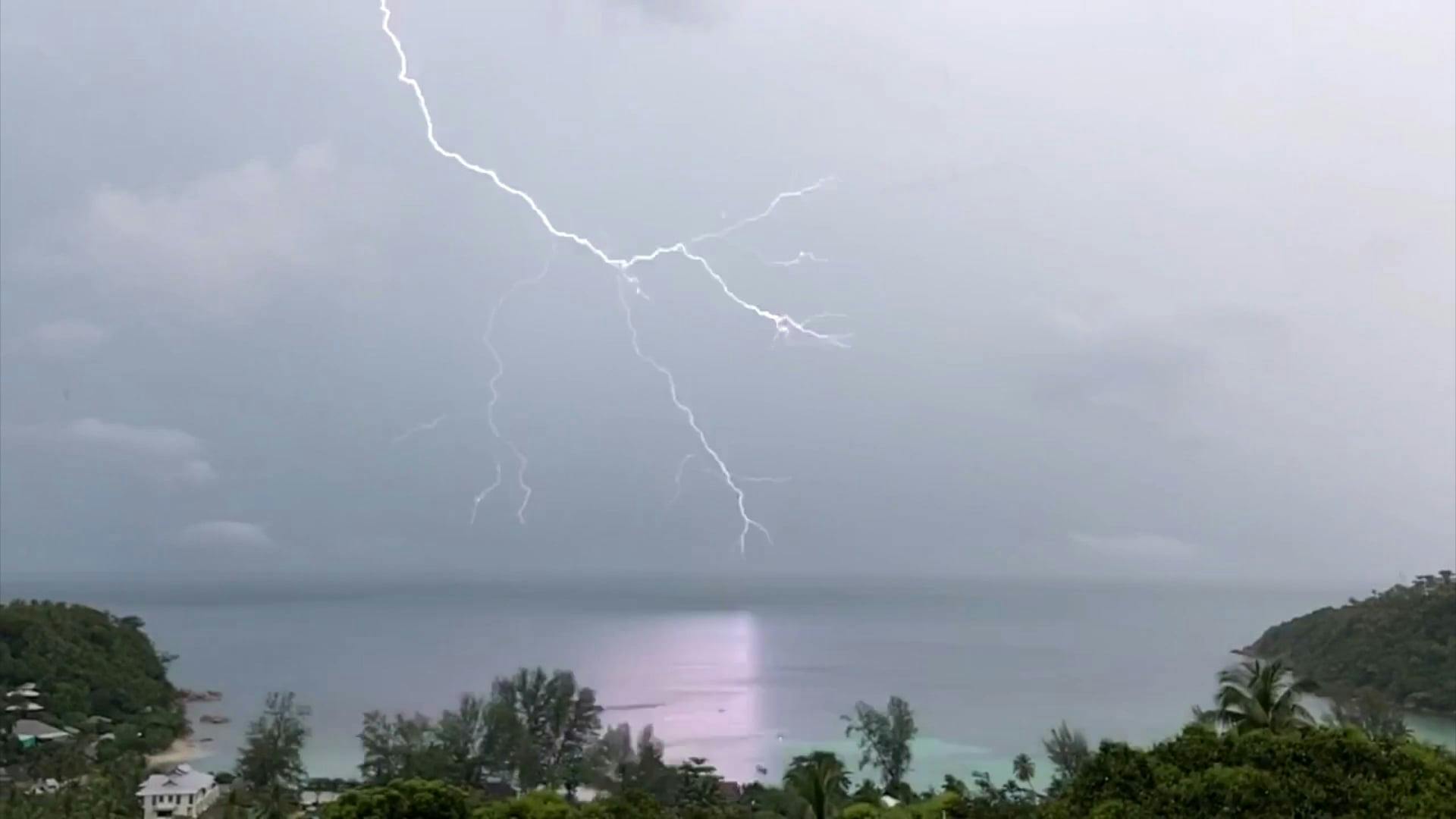 CG Animation Of Thunderstorm · Free Stock Video