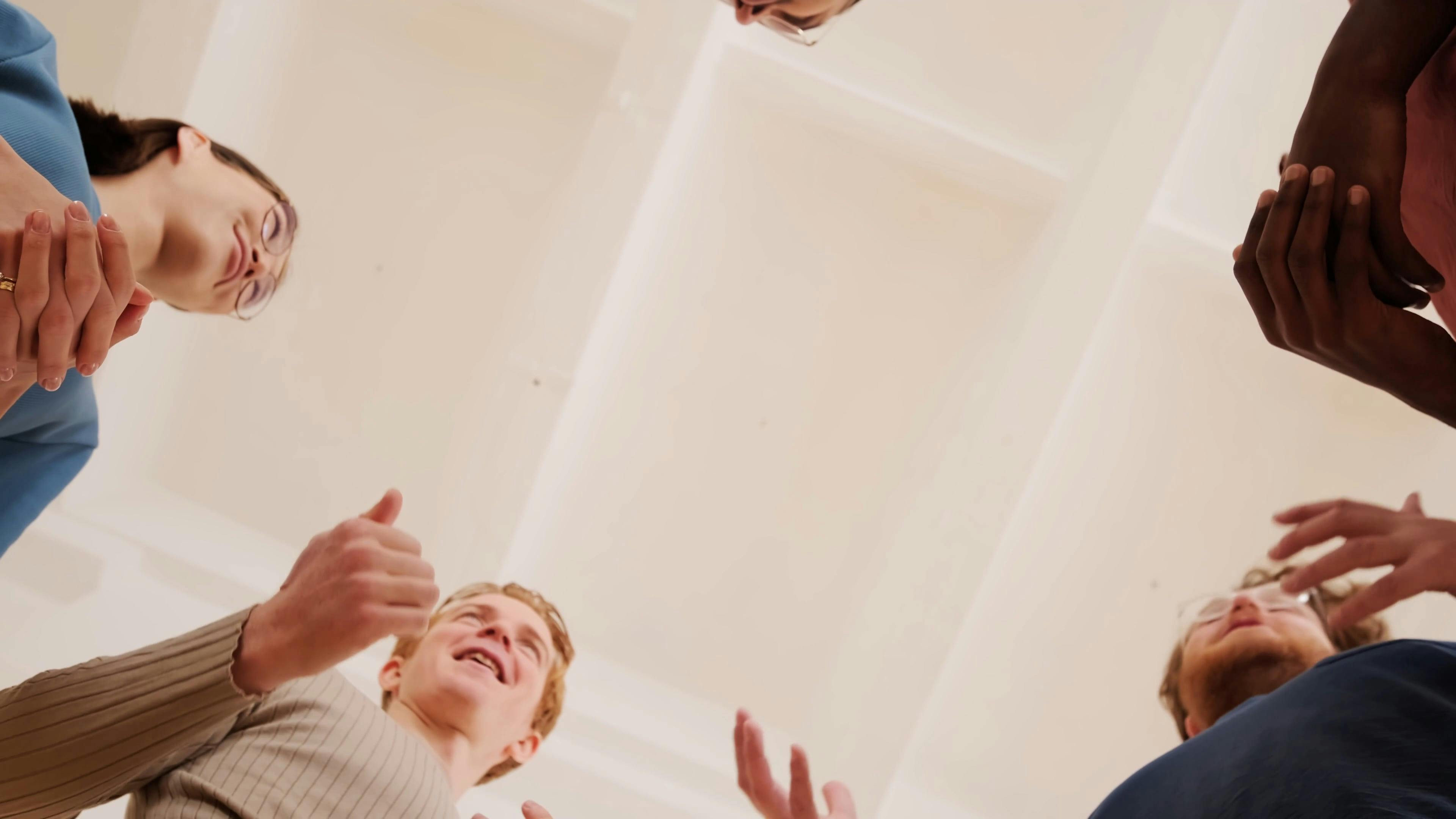 Low Angle View of Friends Talking · Free Stock Video