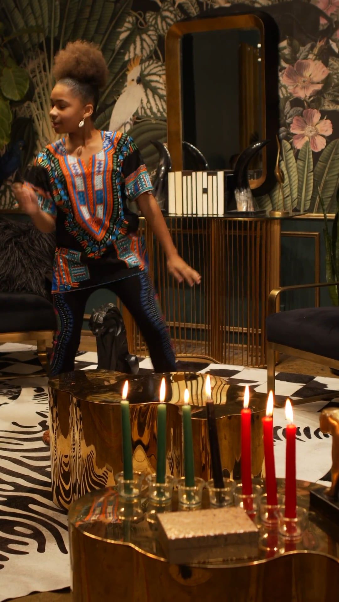 A Woman Dancing In A Kwanzaa Celebration · Free Stock Video