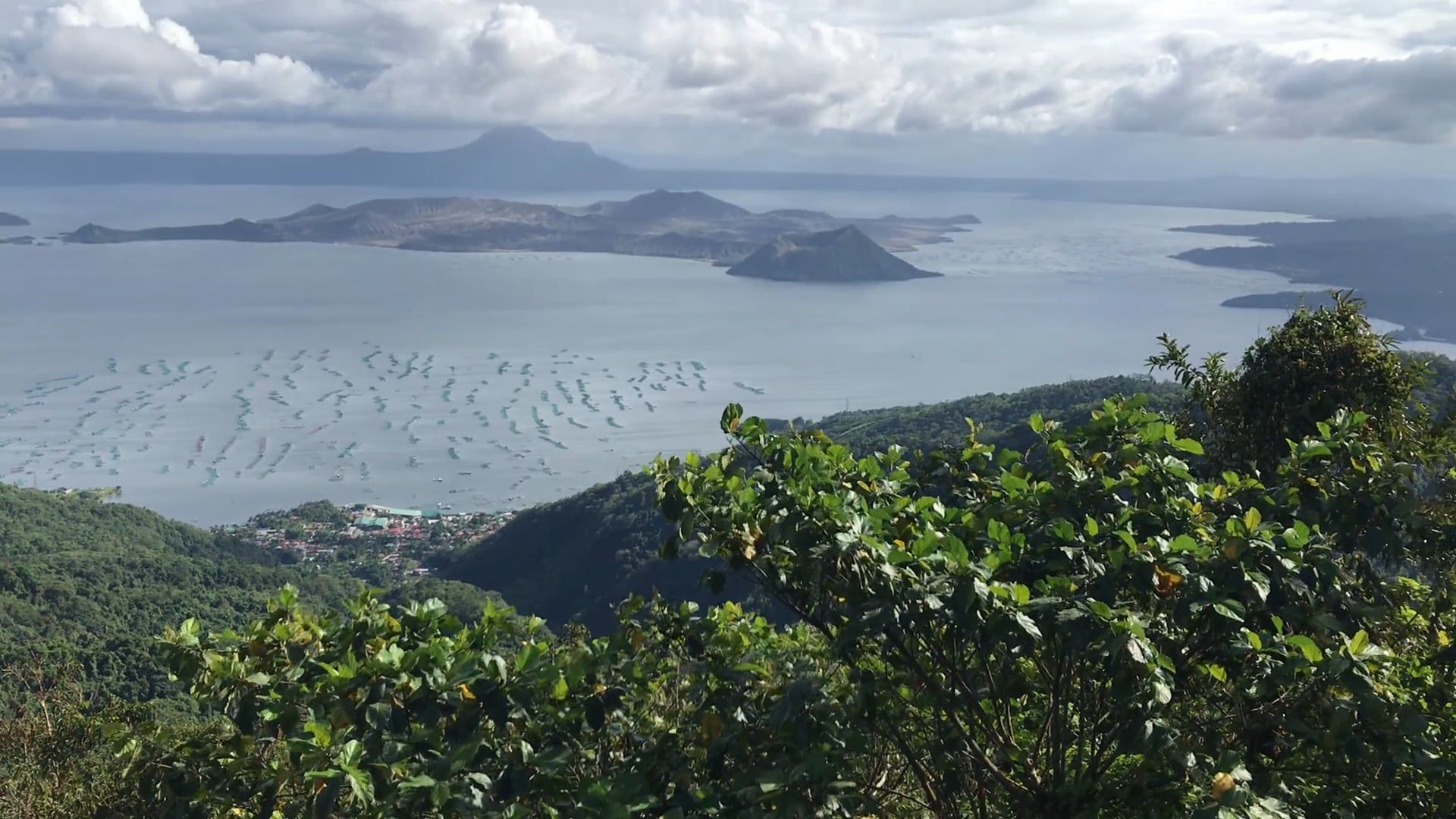 Footage Of Island In The Ocean From Mountain View Free Stock Video ...