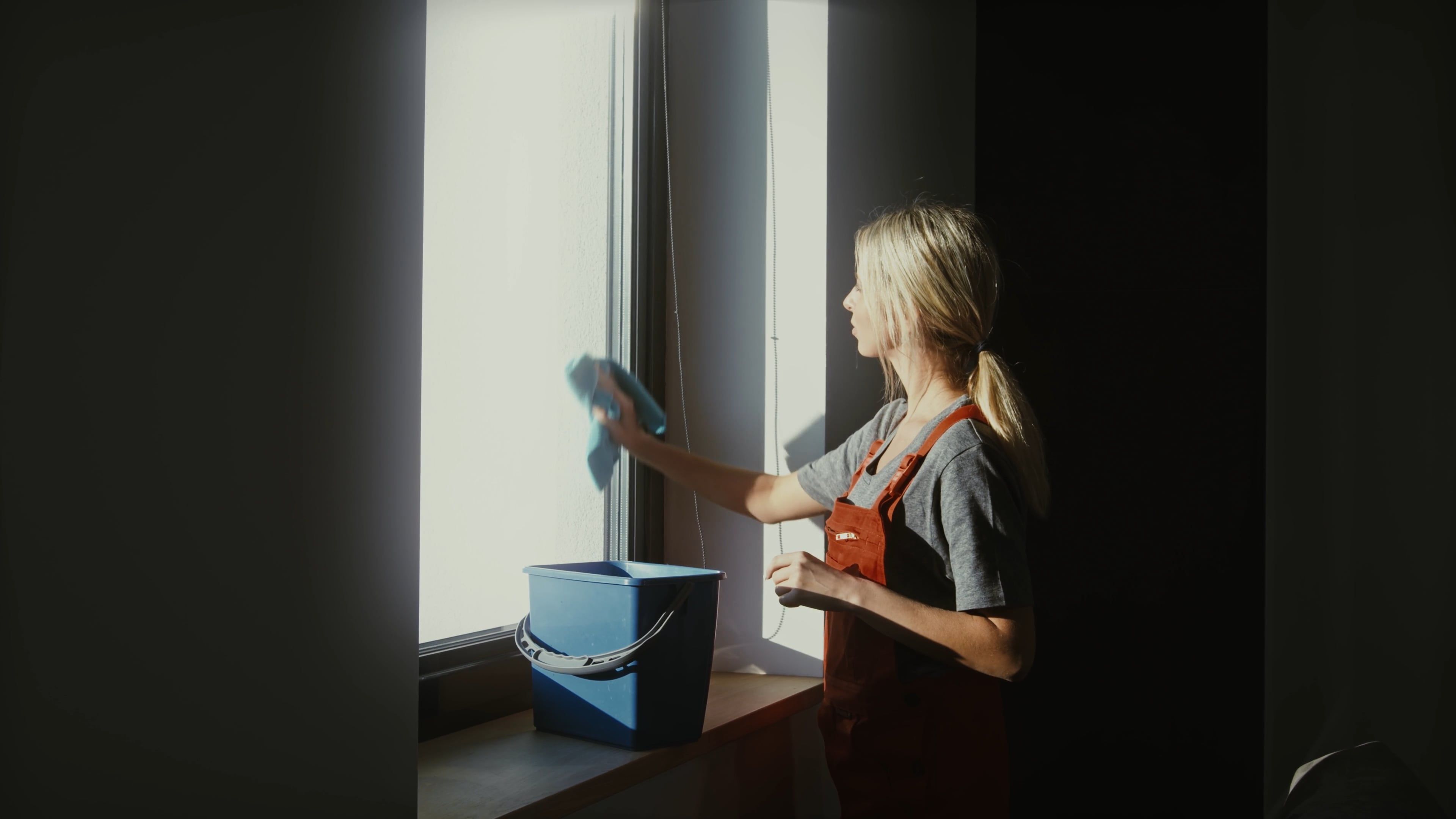 Woman Mopping a Floor · Free Stock Video