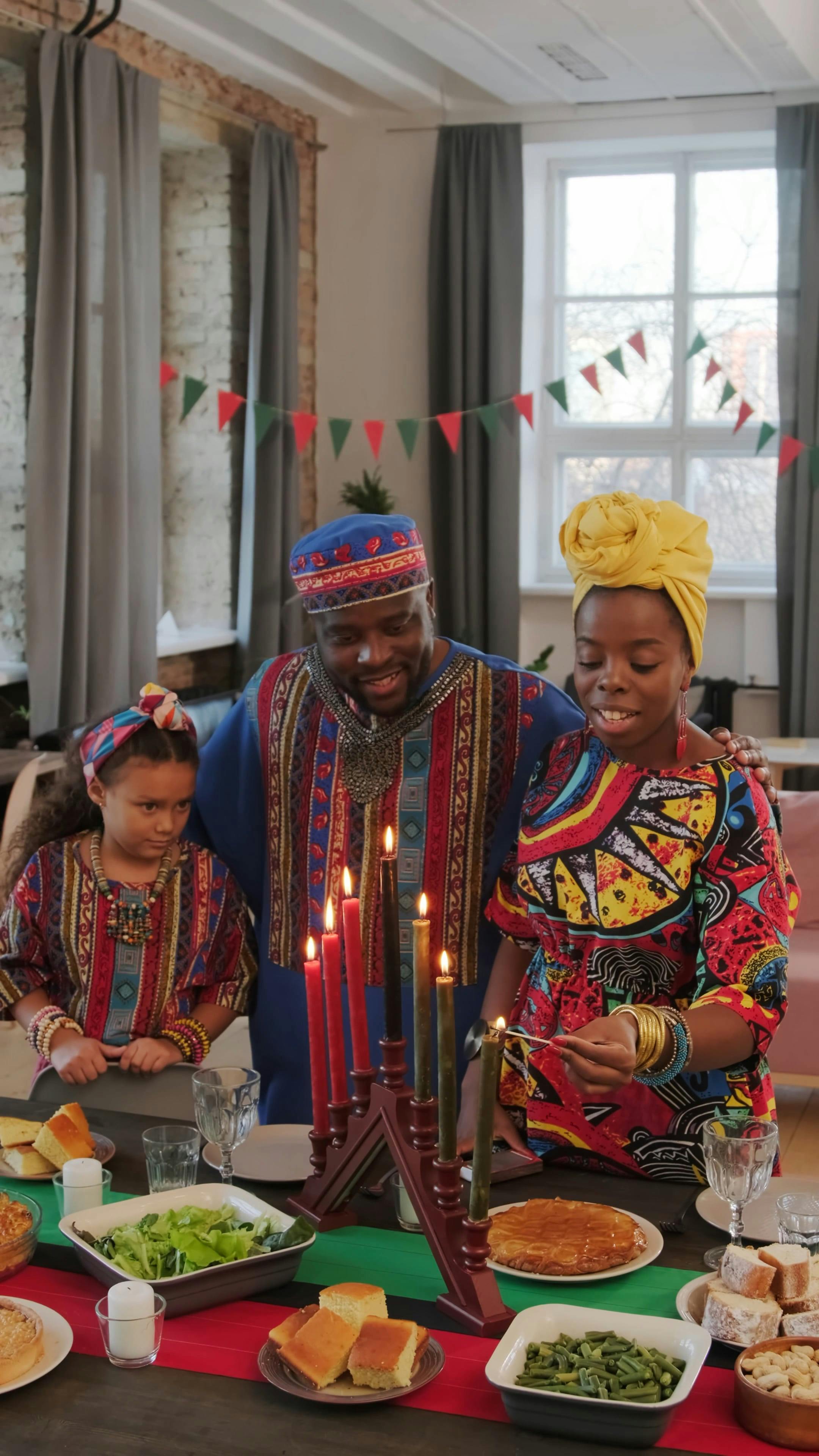 Video Of Family Celebrating Kwanzaa Free Stock Video Footage, Royalty ...