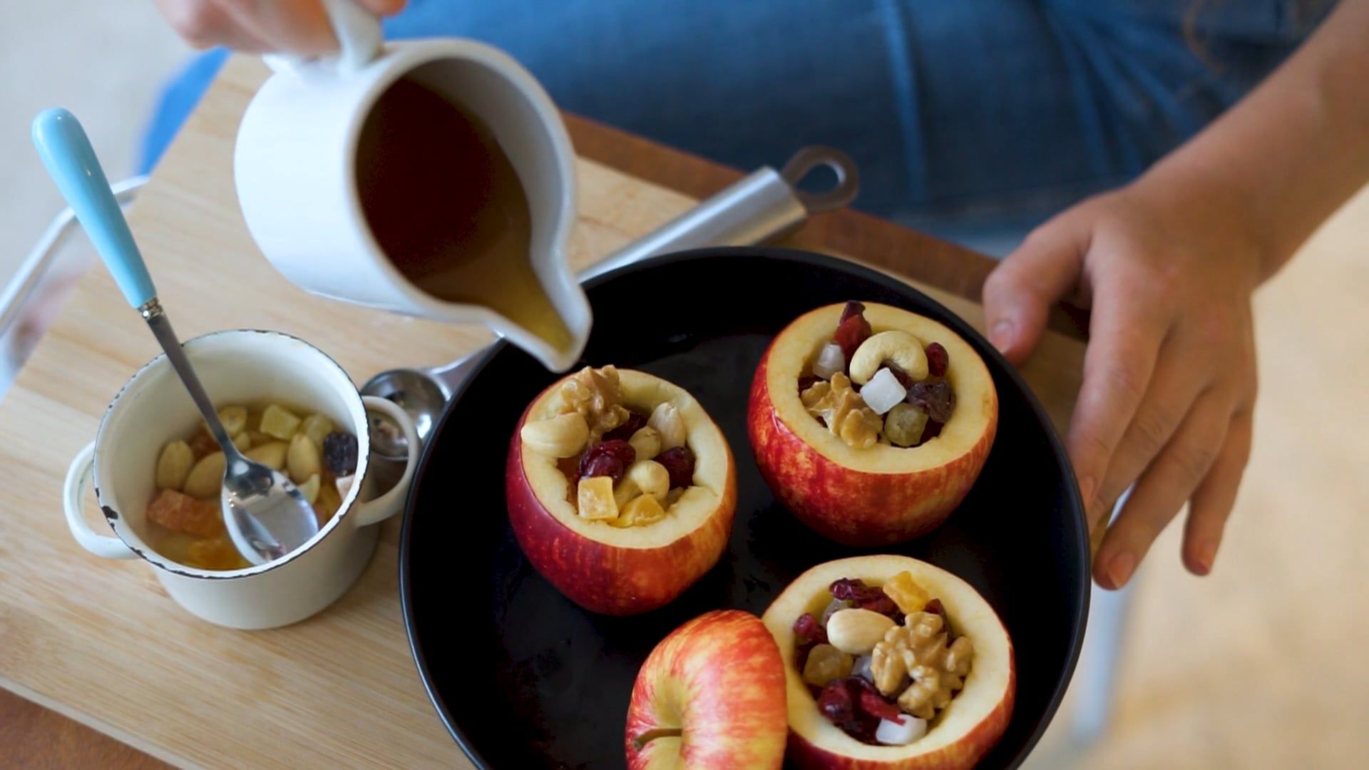 A Person Pouring a Syrup on a Dessert Free Stock Video Footage, Royalty ...