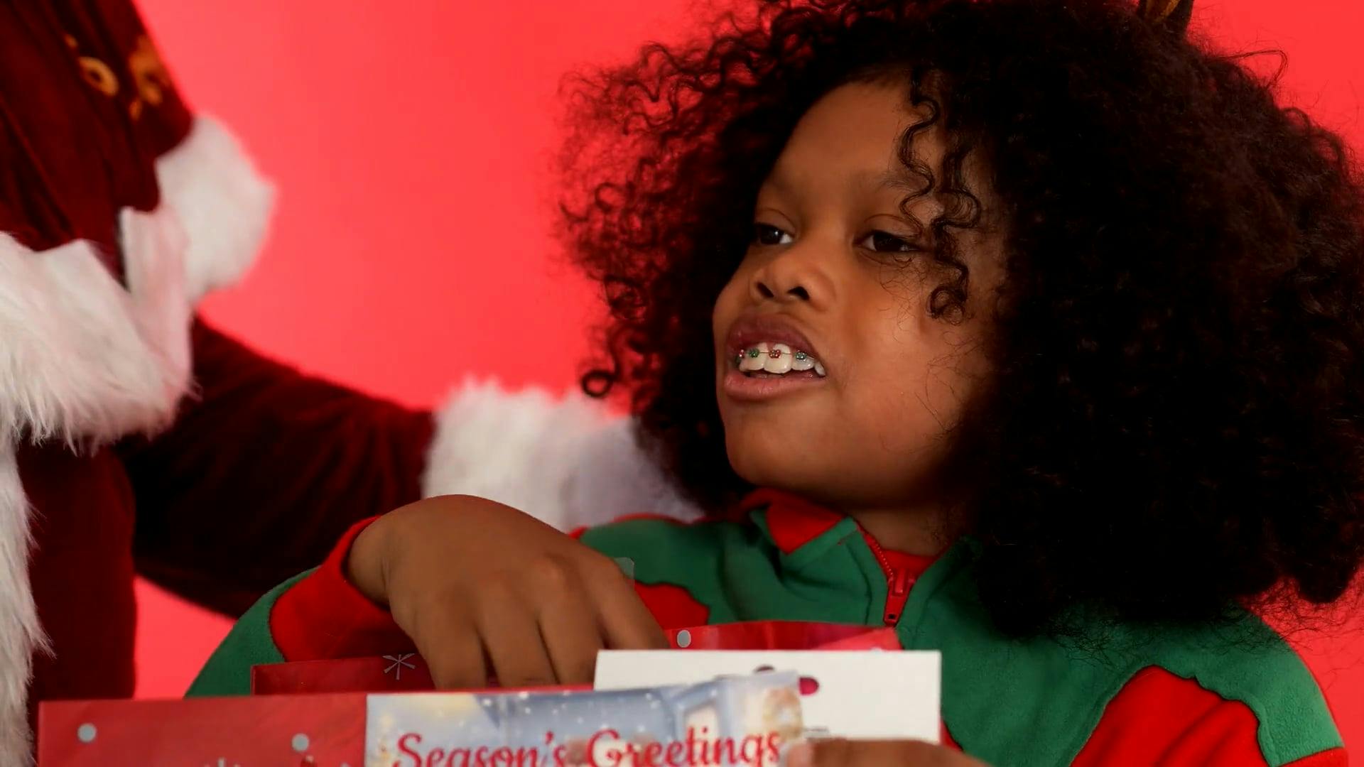 Little Elf Saying Thank You for Present Free Stock Video Footage ...