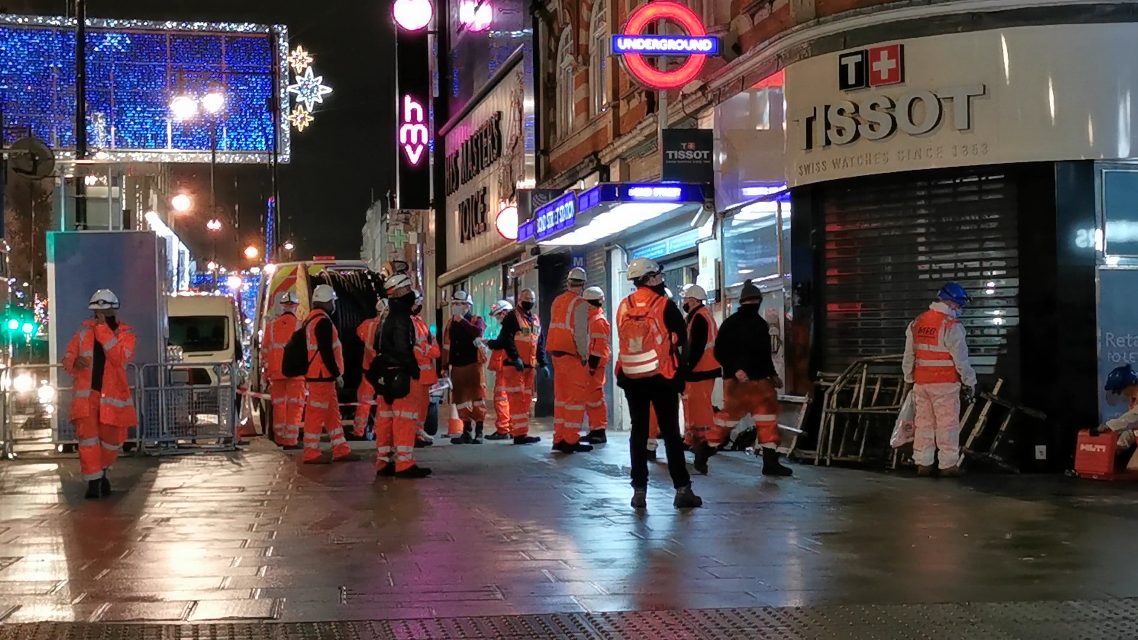 Busy Workers at the Street of London at Night Free Stock Video Footage ...
