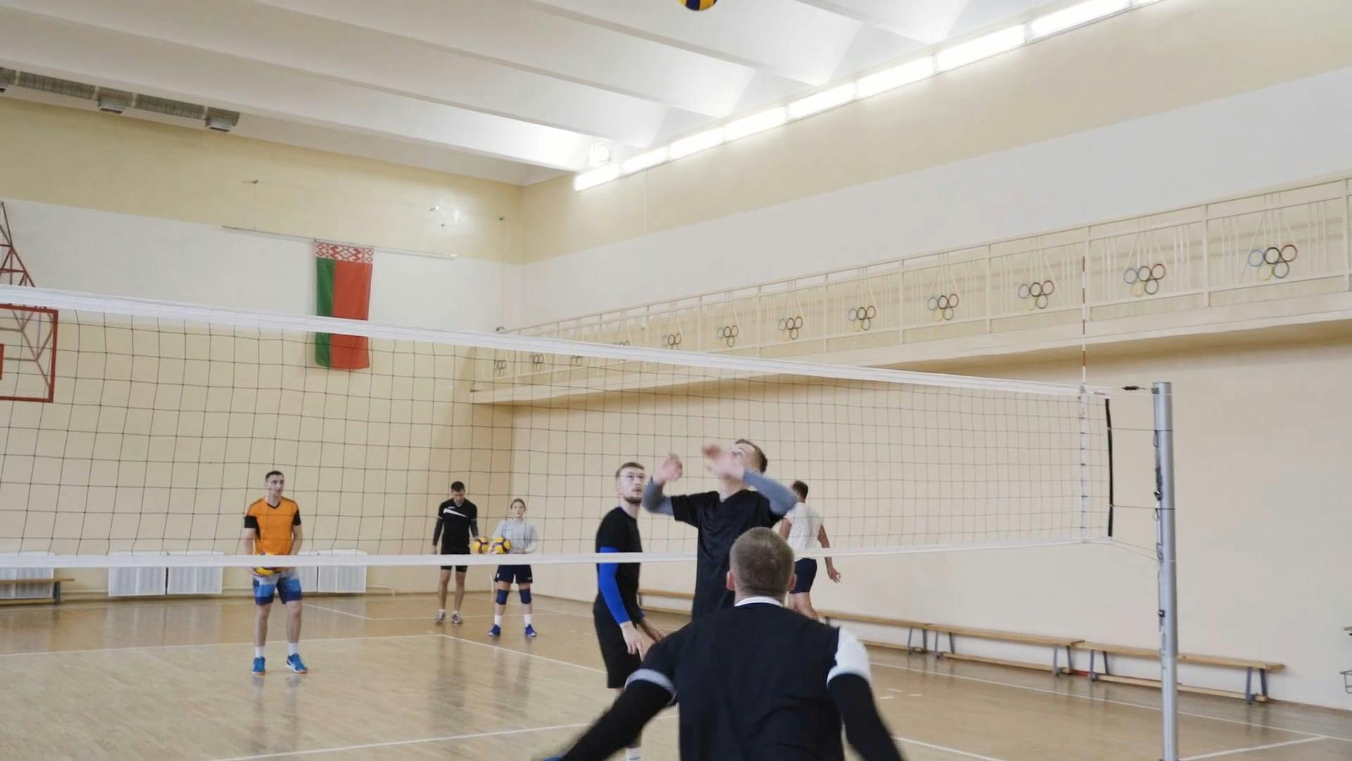 Man Spiking a Volleyball · Free Stock Video