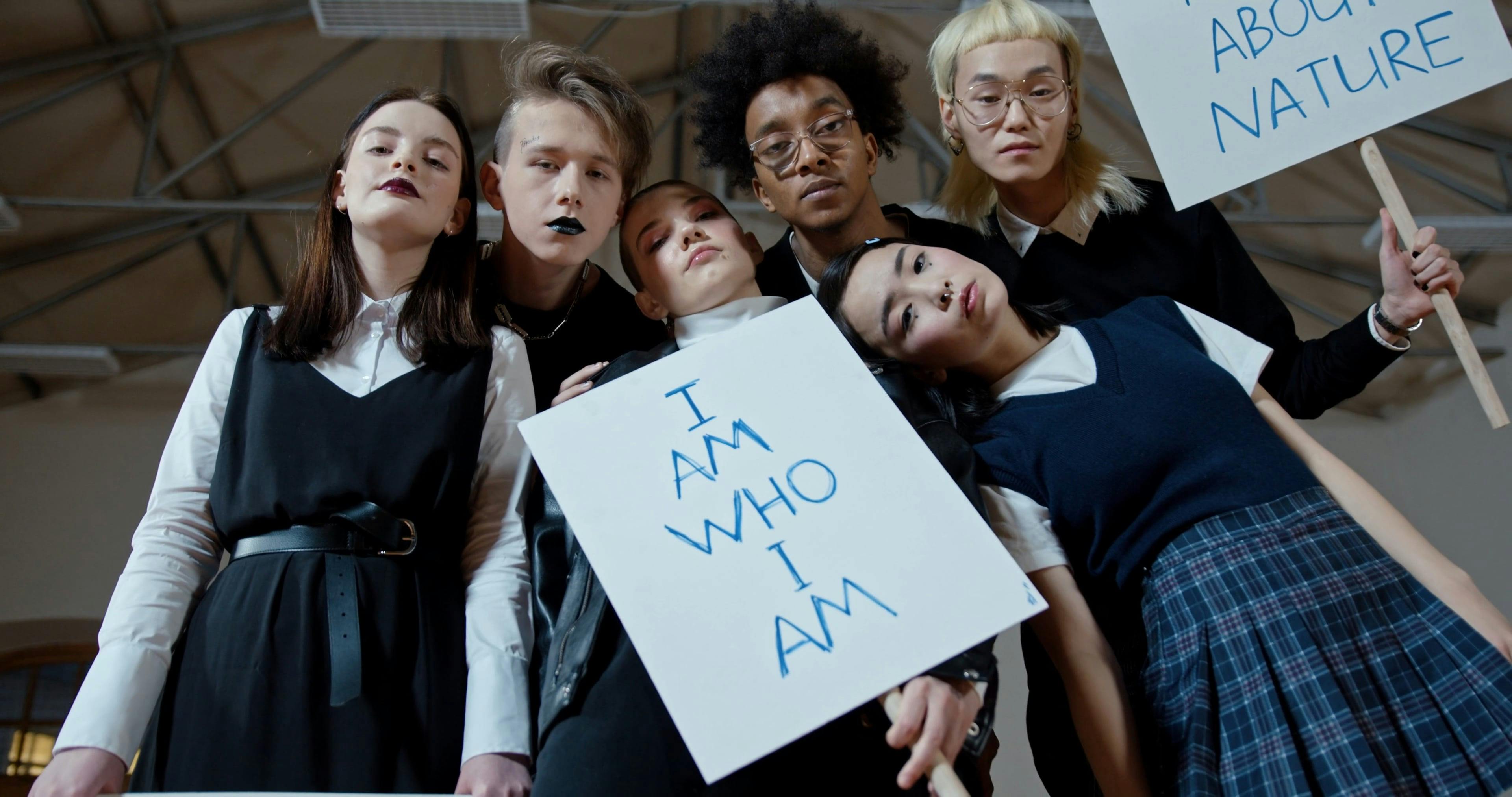 Students Holding Signs · Free Stock Video