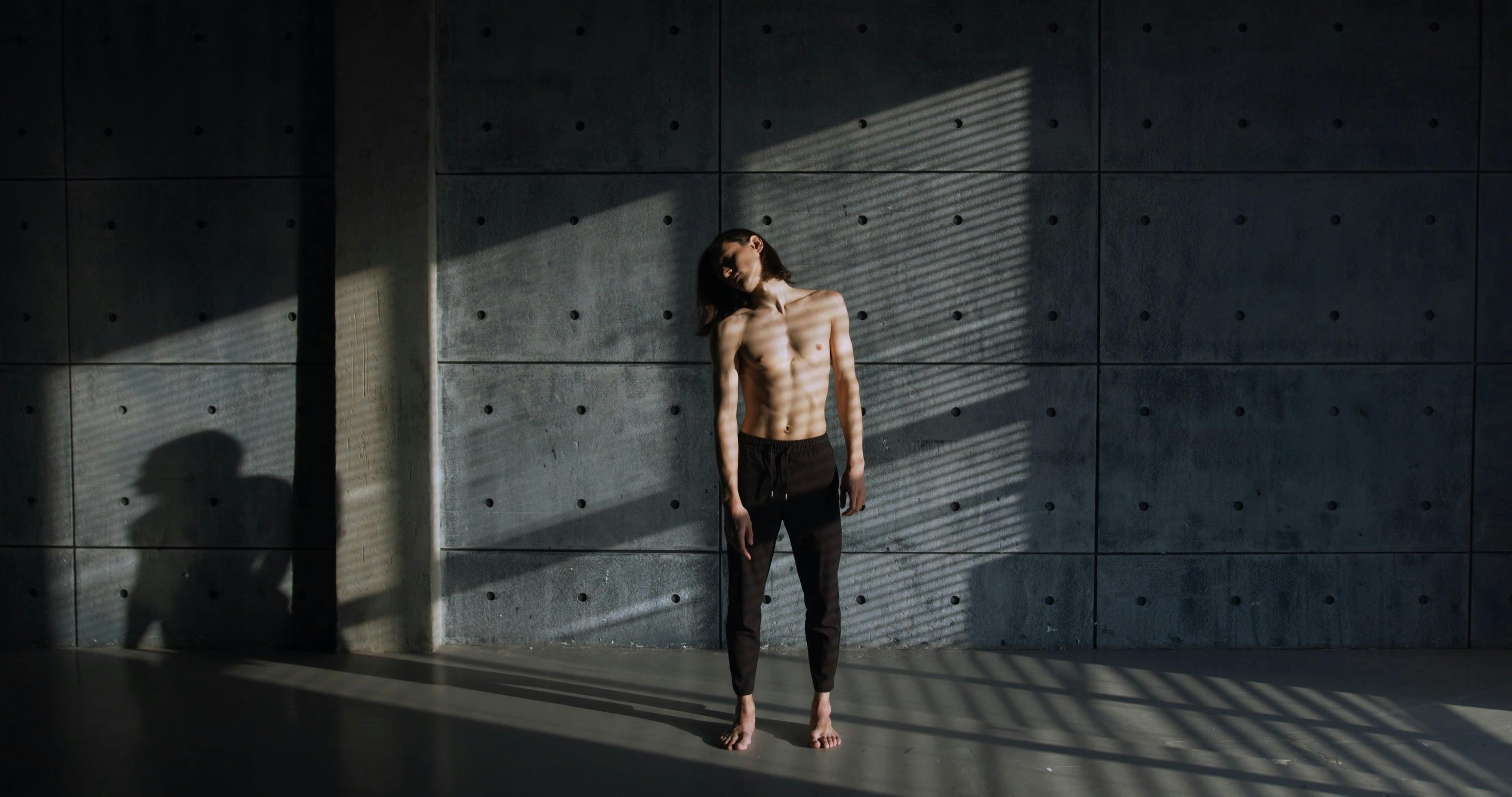 A Shirtless Man Dancing in a Room Free Stock Video Footage, Royalty ...