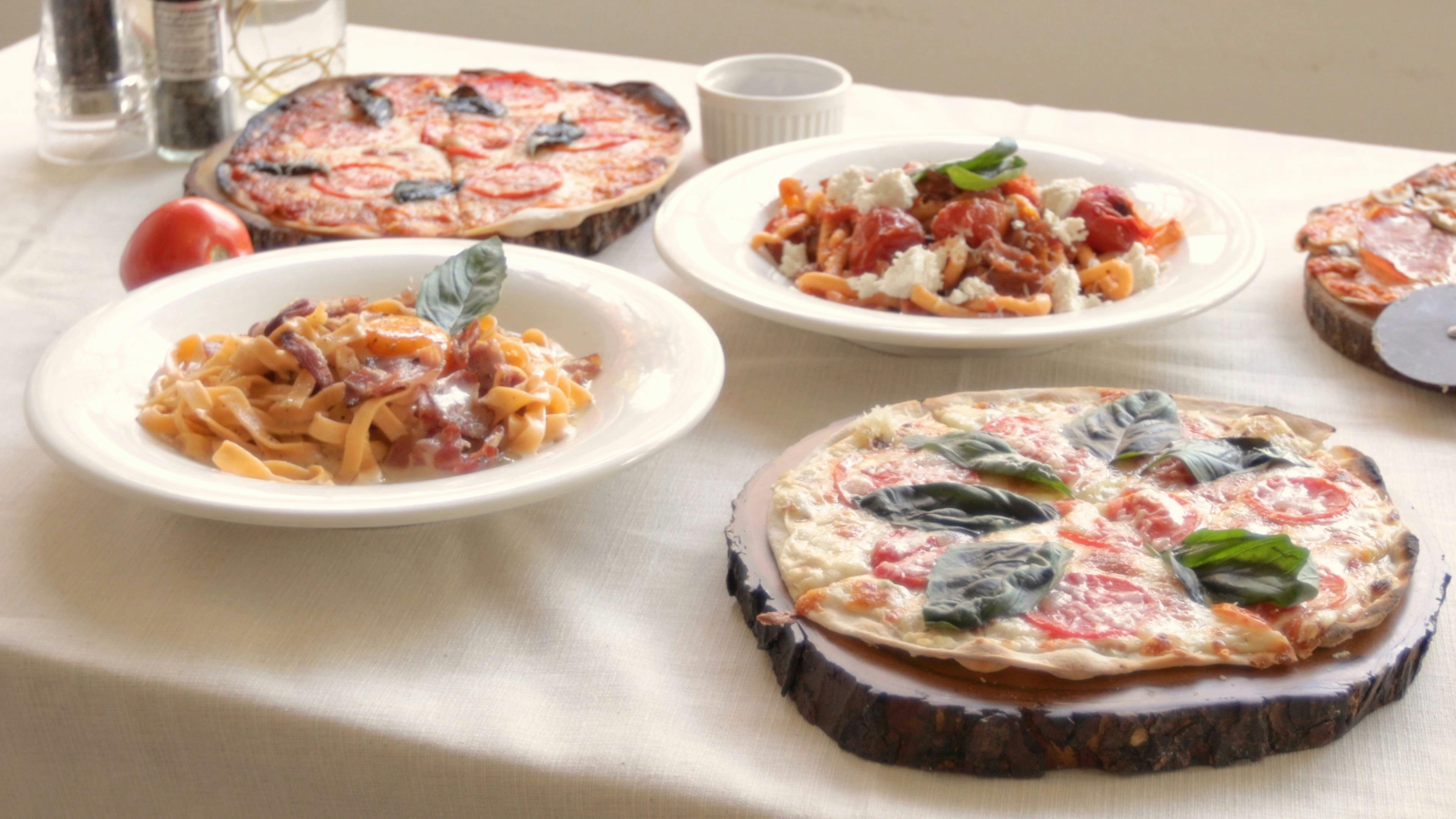 A Panning Video Shot of Food on the Table · Free Stock Video