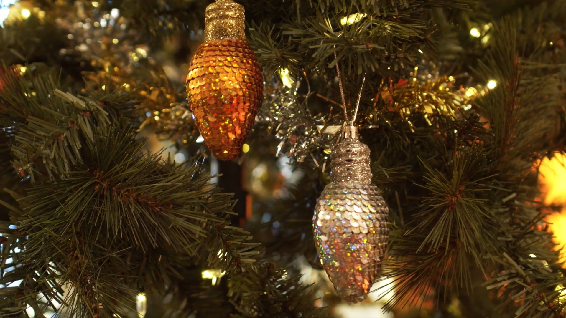 Close up Christmas Tree · Free Stock Video