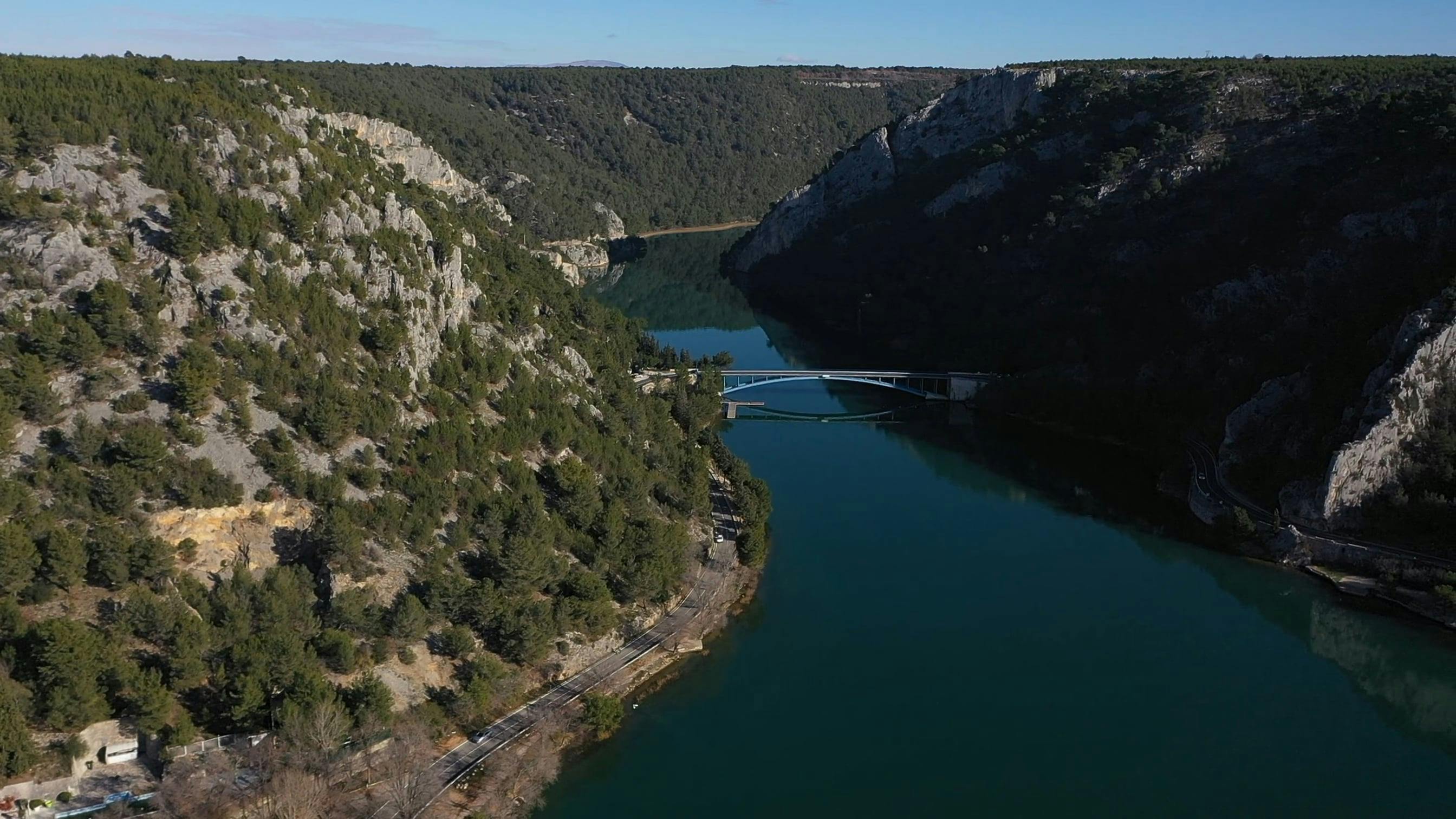 Aerial Footage of a River · Free Stock Video