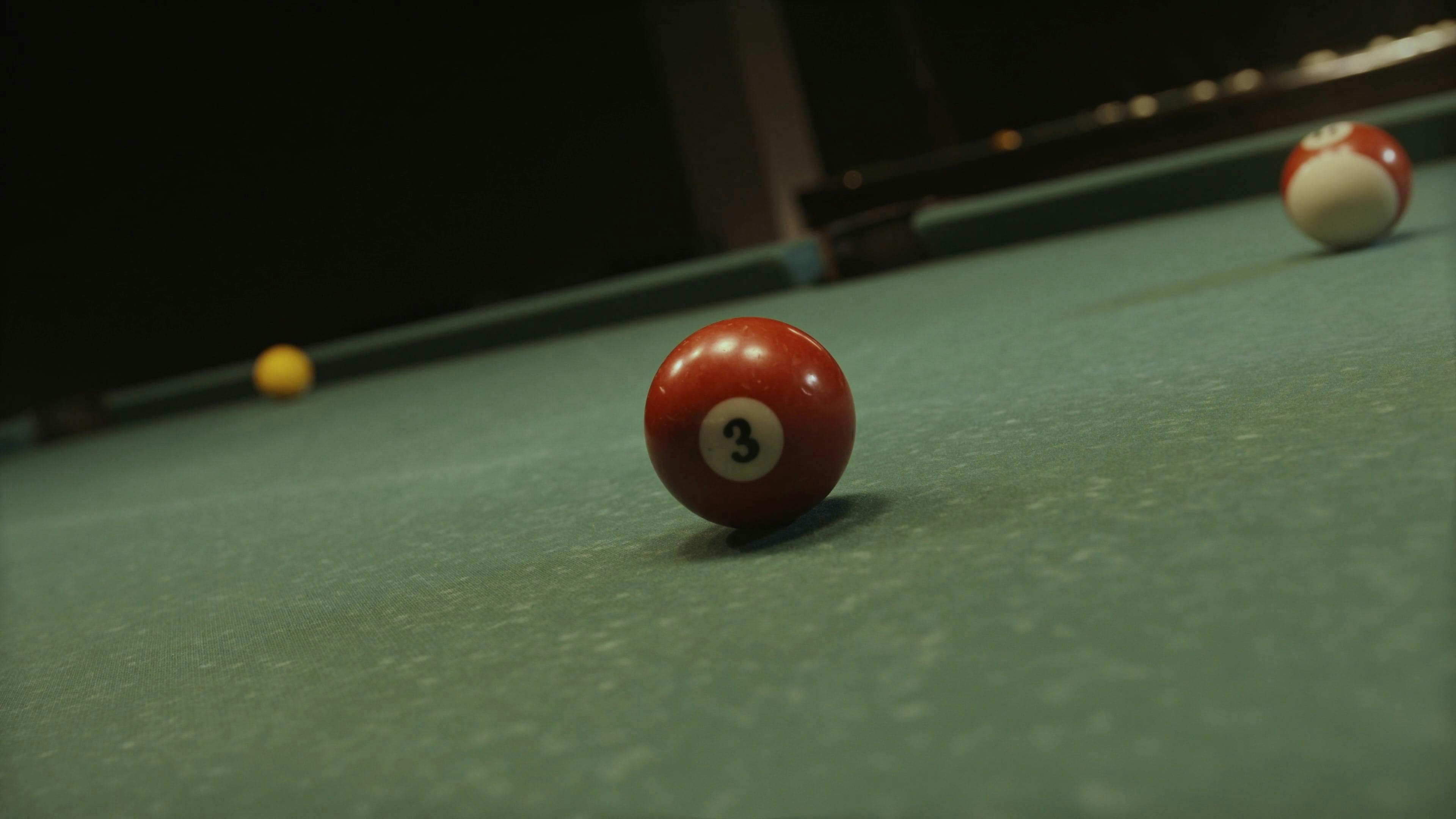 Close-up Video of a Billiard Balls Free Stock Video Footage, Royalty ...