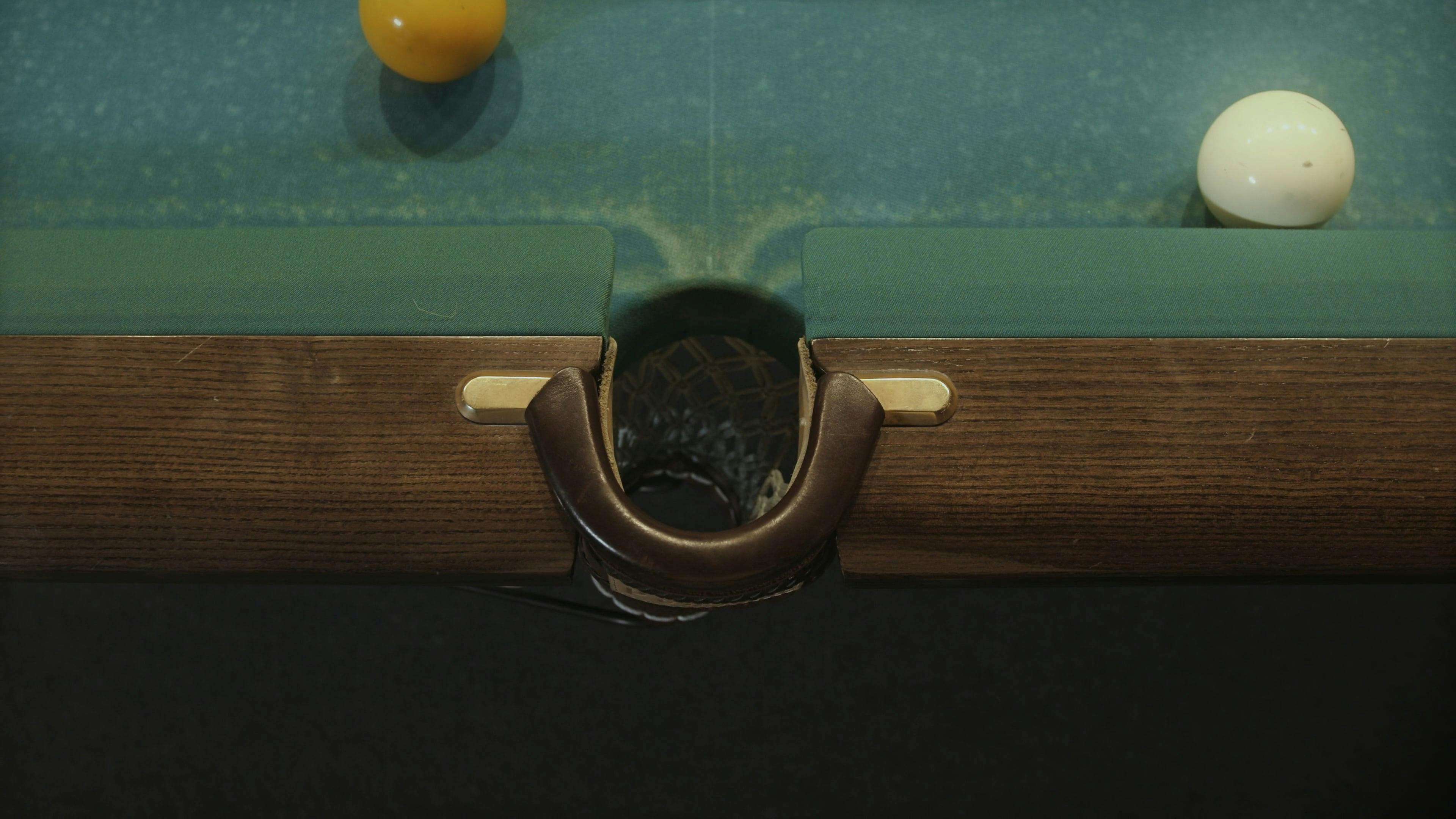 Pool Ball Falling Into Pocket · Free Stock Video