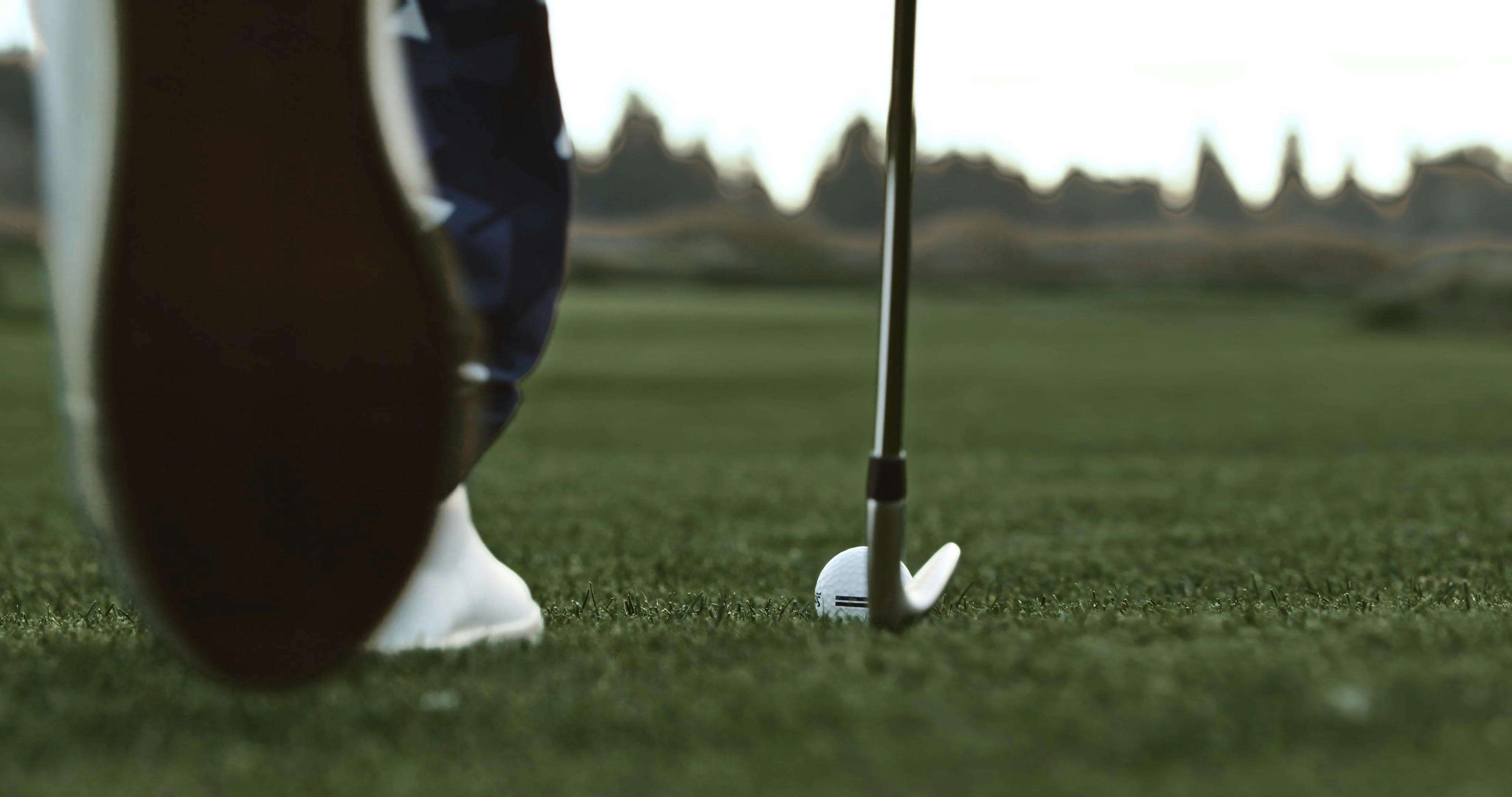 Golf club being positioned for Strike Free Stock Video Footage, Royalty ...