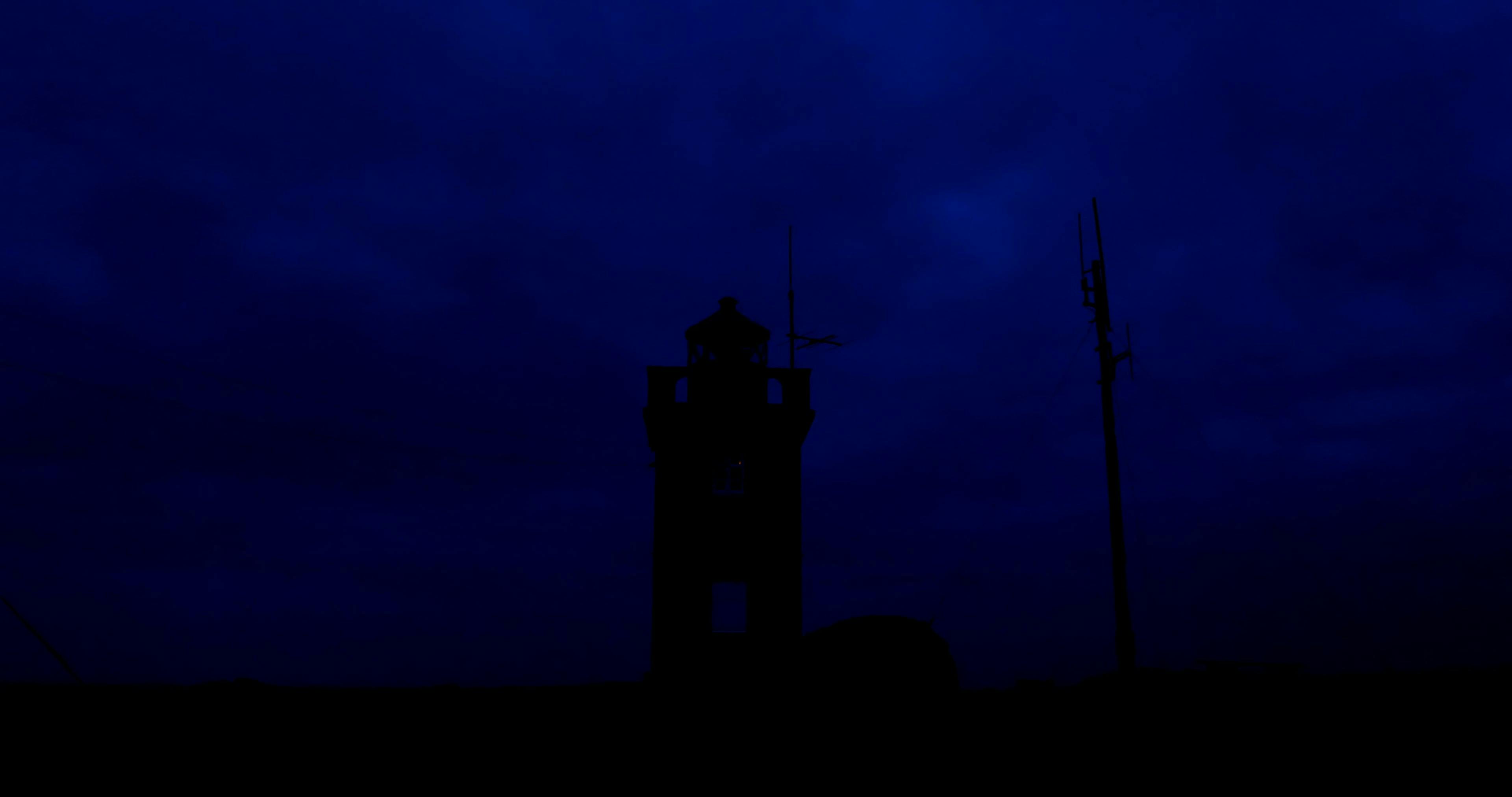 Flashing Light from the Lighthouse at Night Free Stock Video Footage ...