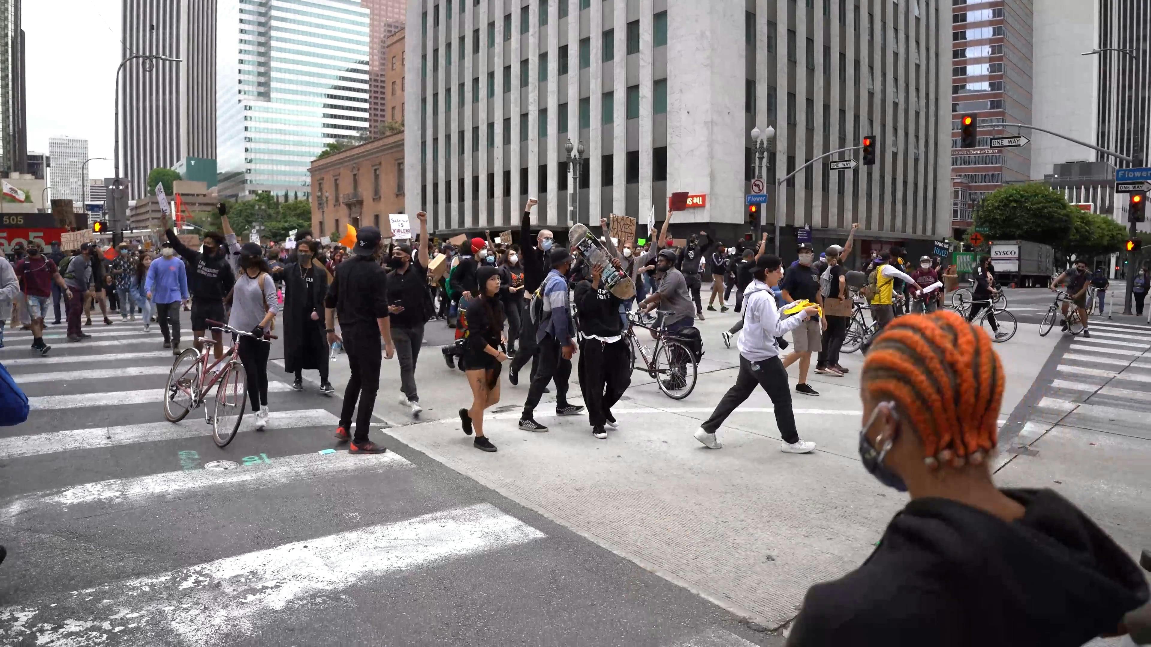 Protesters Walking in the Street · Free Stock Video