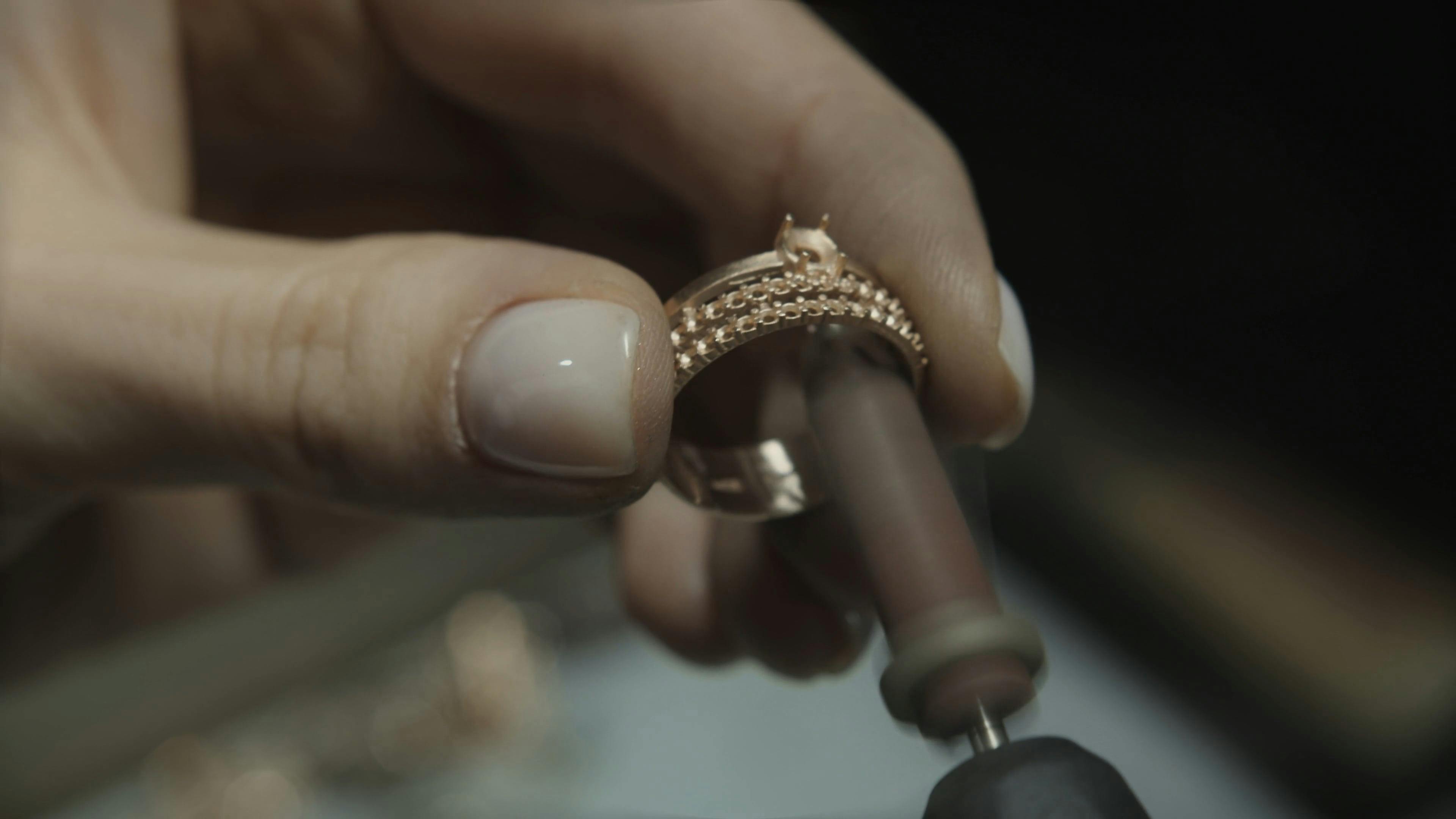 Close Up Shot of a Person Making Jewelry · Free Stock Video