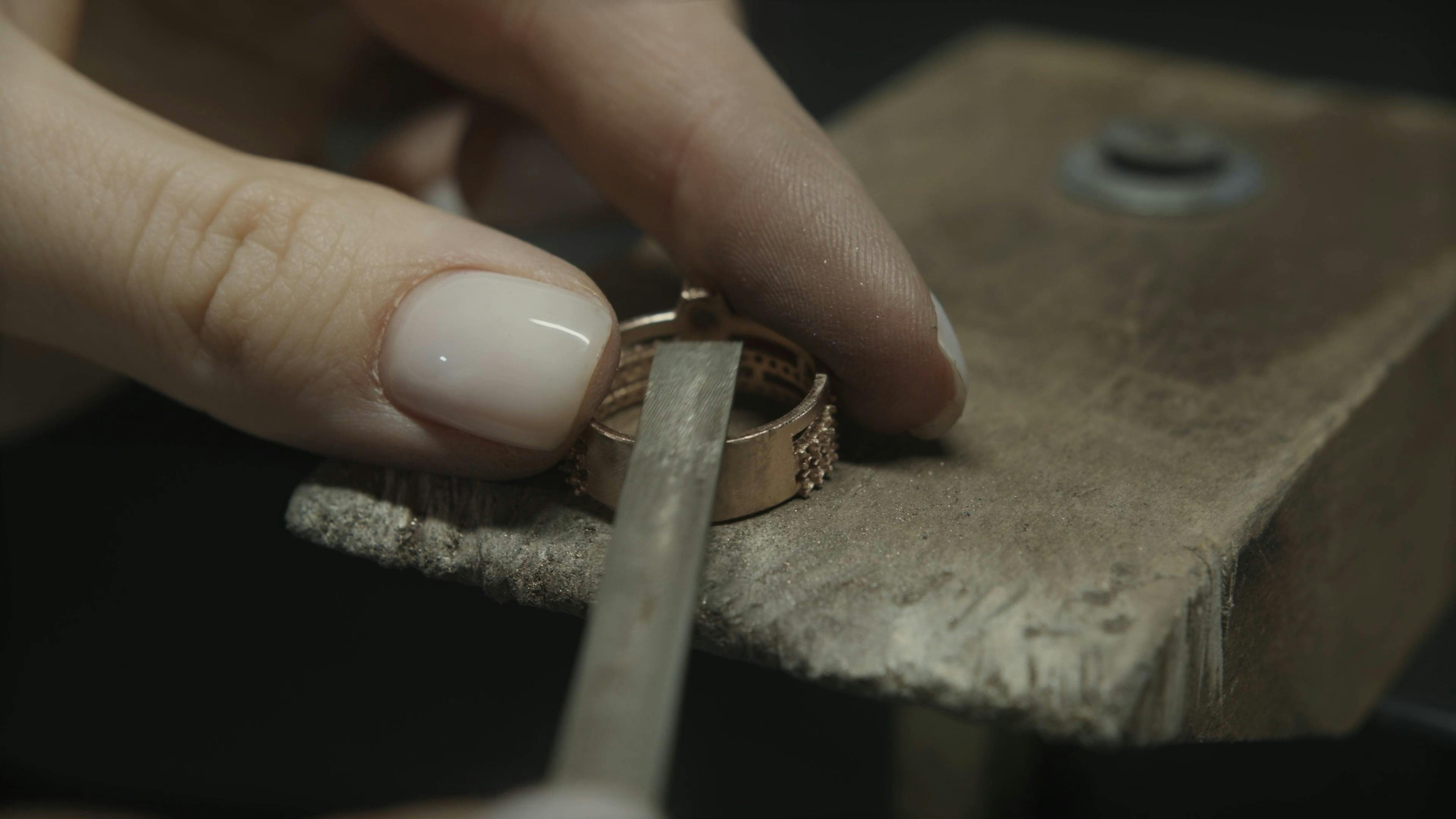 Close Up Shot of a Person Making Jewelry Free Stock Video Footage ...