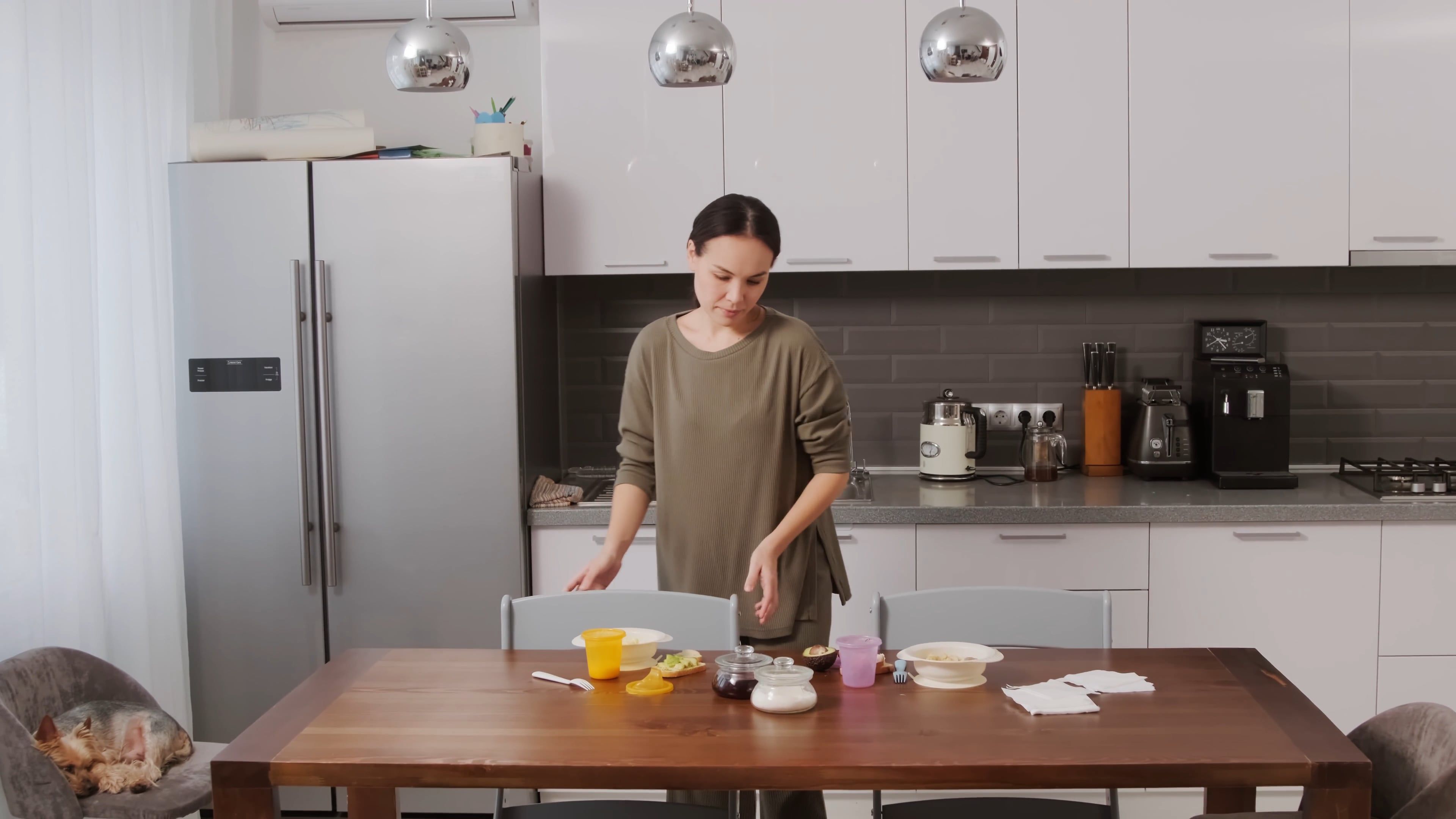 Woman Cleaning the Kitchen Free Stock Video Footage, Royalty-Free 4K ...