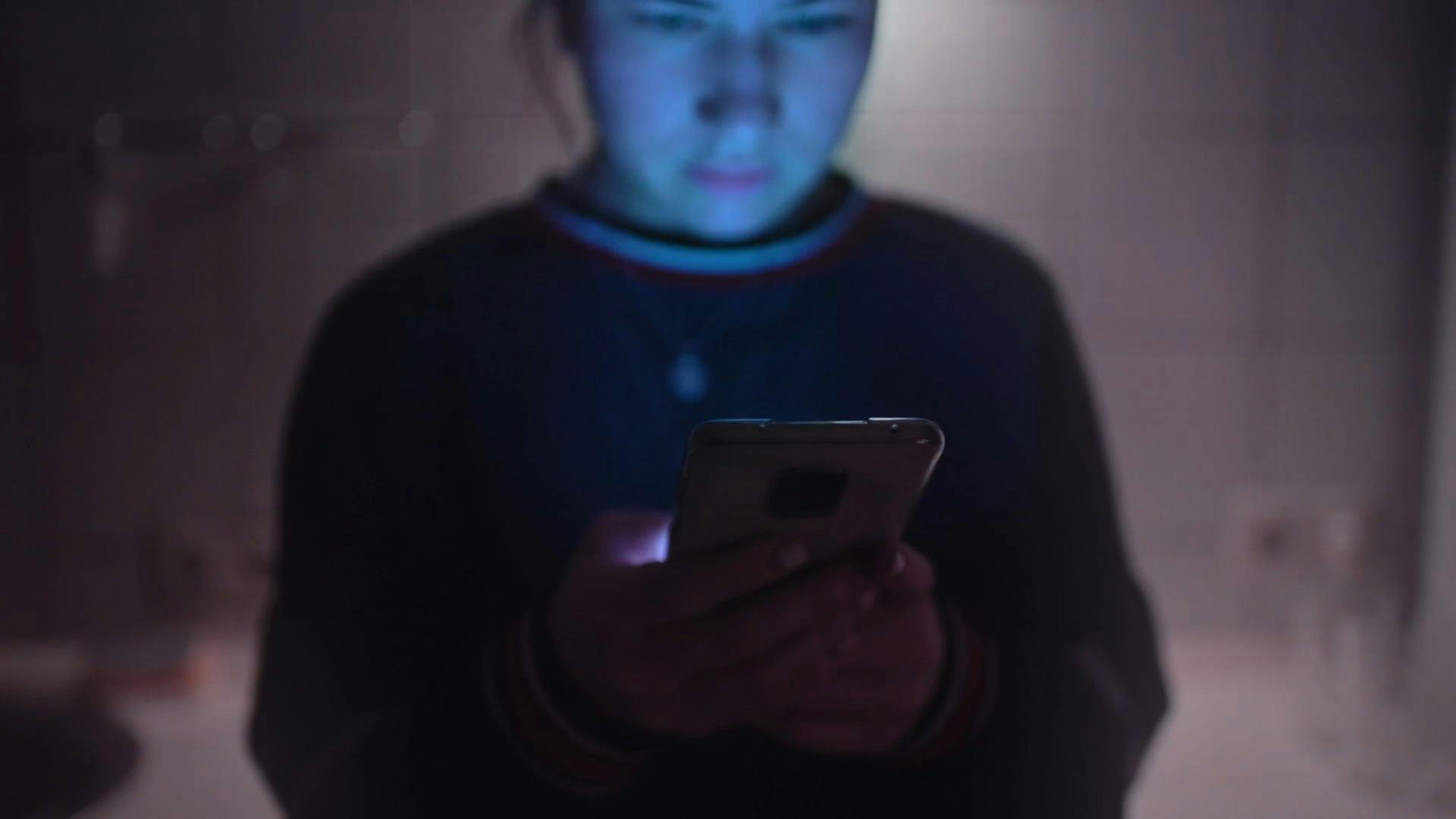 A Woman Texting Inside the Bathroom Free Stock Video Footage, Royalty ...
