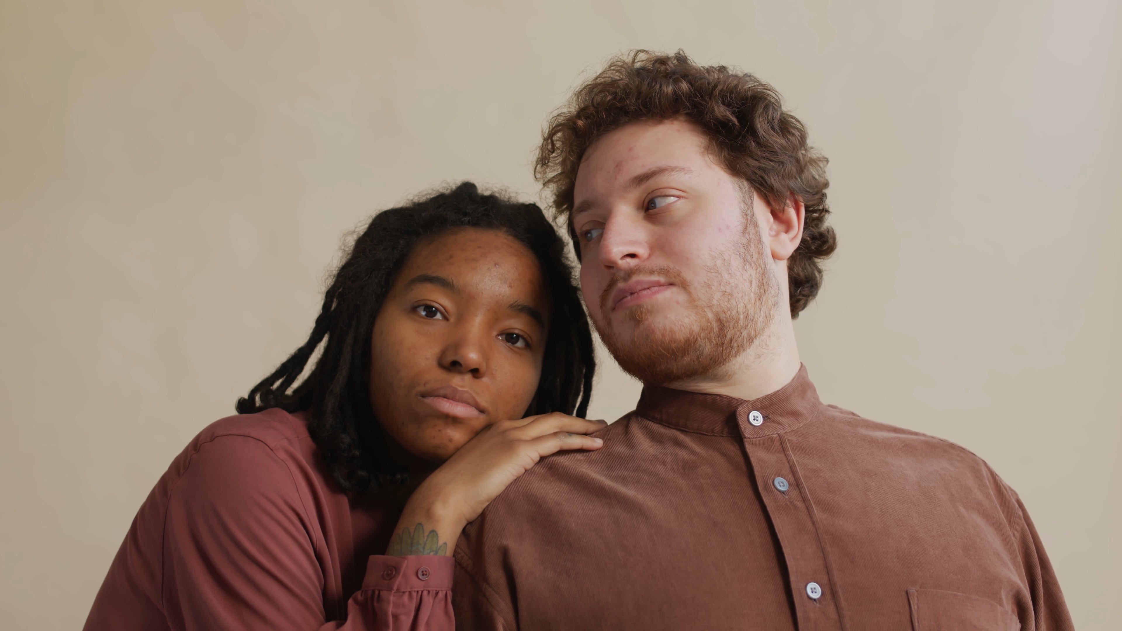 Man and Woman Posing for the Camera Free Stock Video Footage, Royalty ...