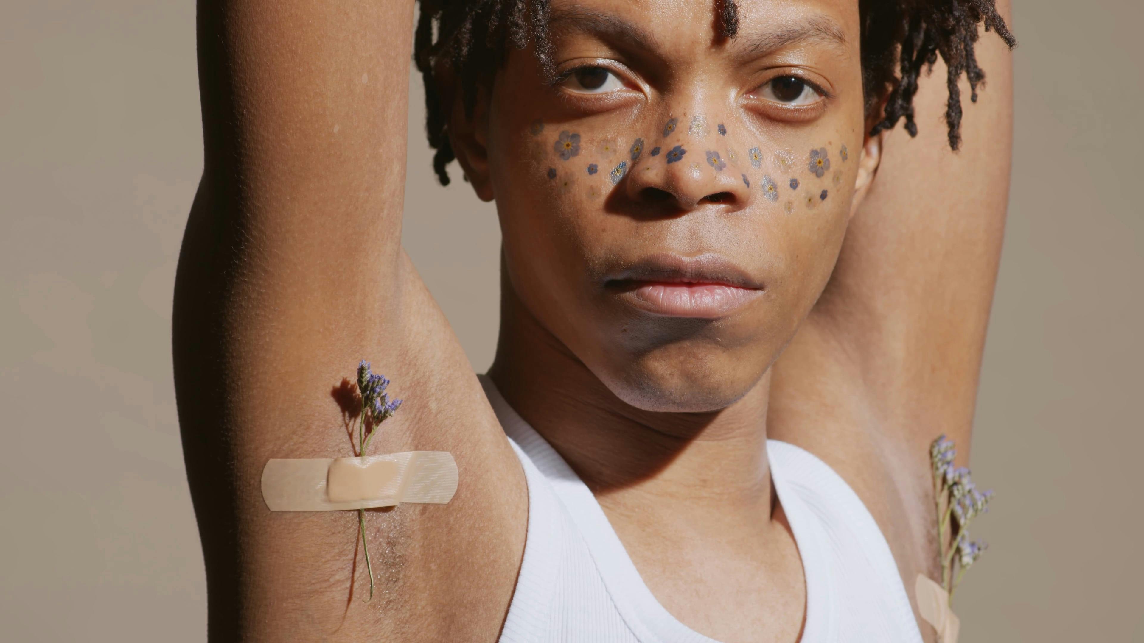 Close up of a Man with a Band Aid on his Nose Free Stock Video Footage ...