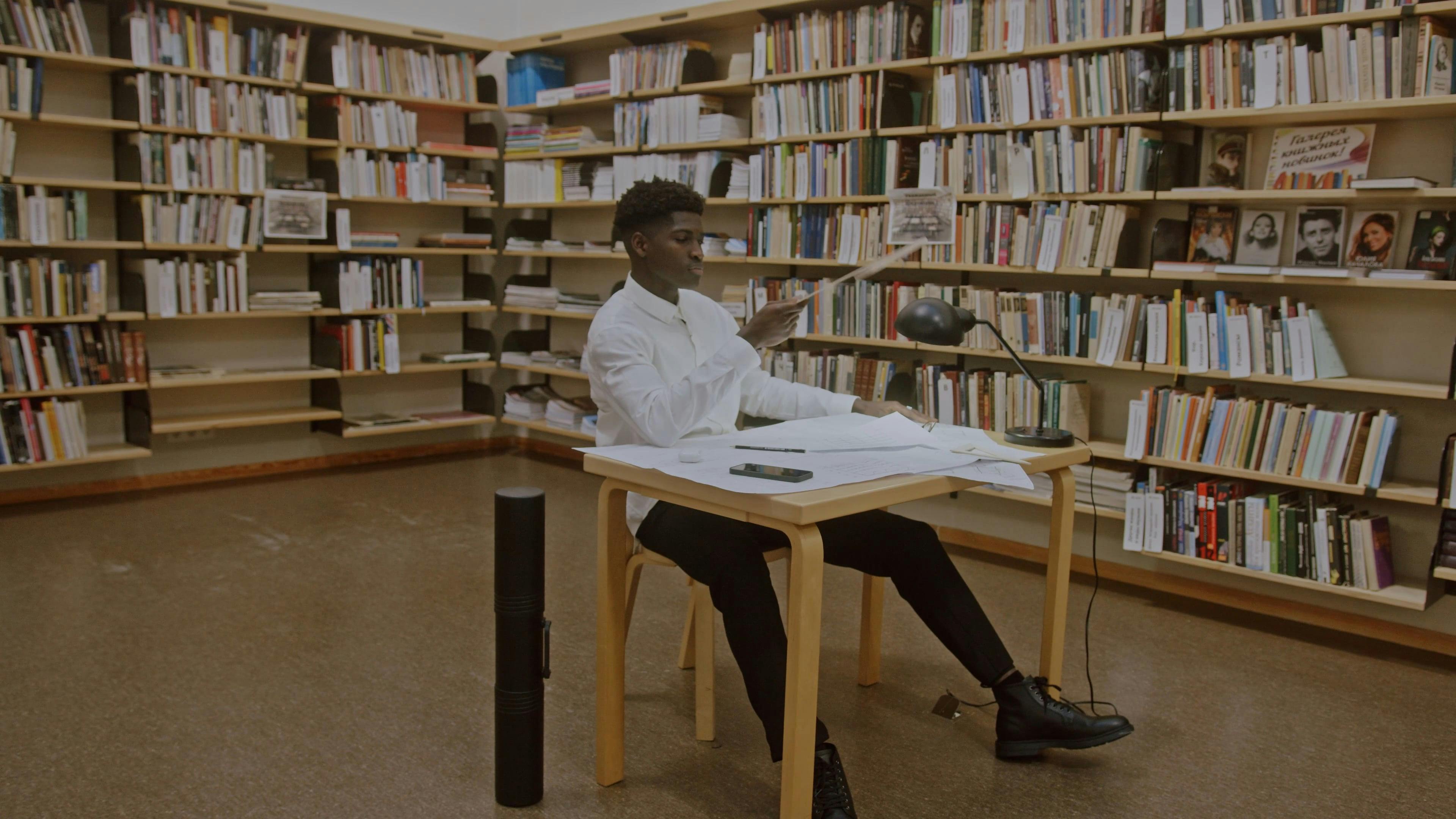 Teenage Student Sitting Alone in Library Free Stock Video Footage ...