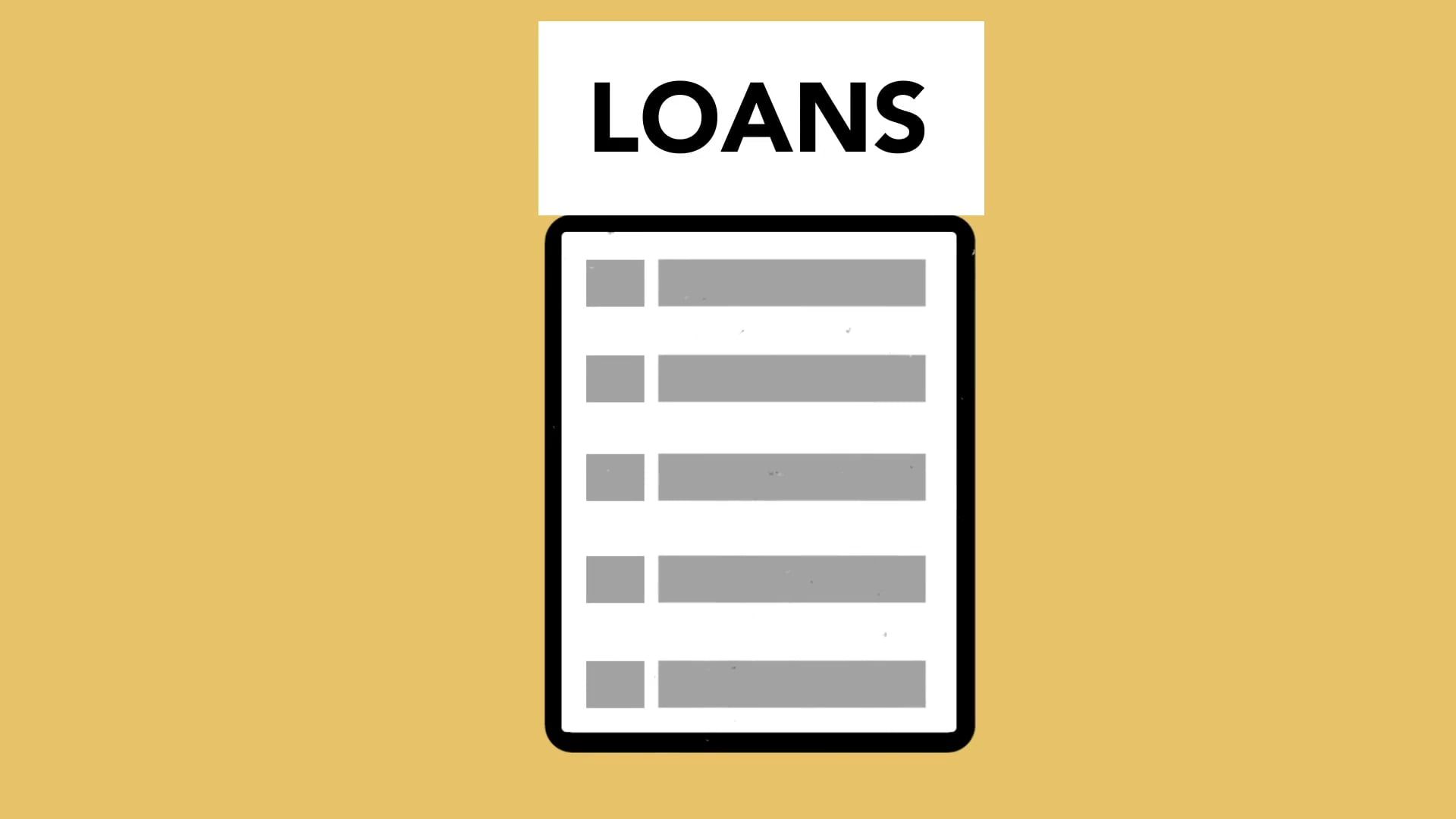 Animated Video of a Hand Checking a Loan Paper Free Stock Video Footage ...