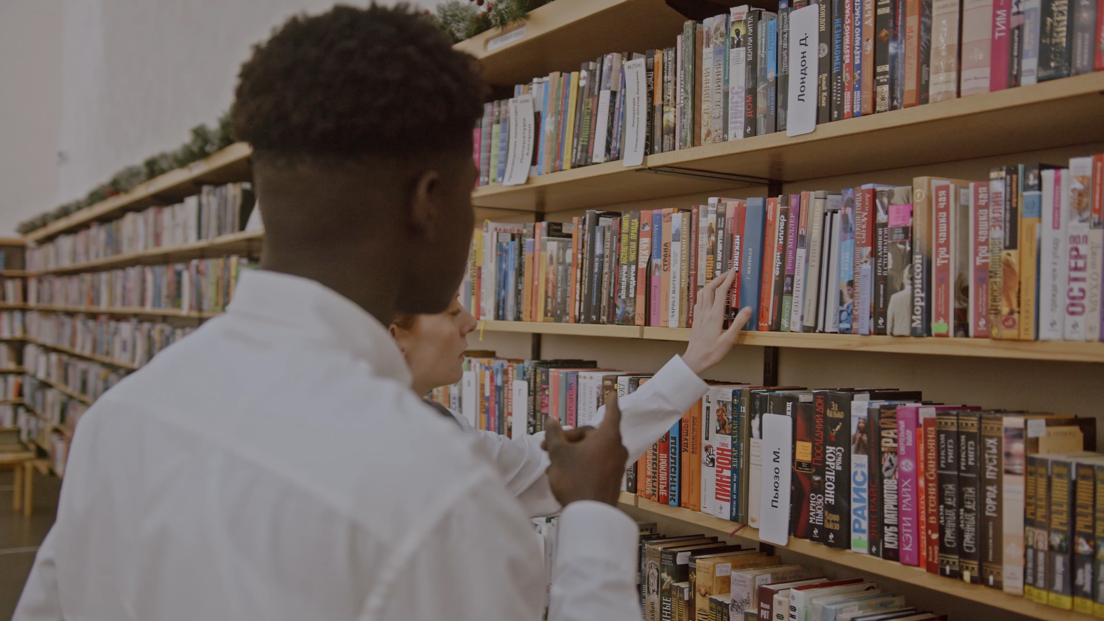 A Woman Searching Book in the Library Free Stock Video Footage, Royalty ...