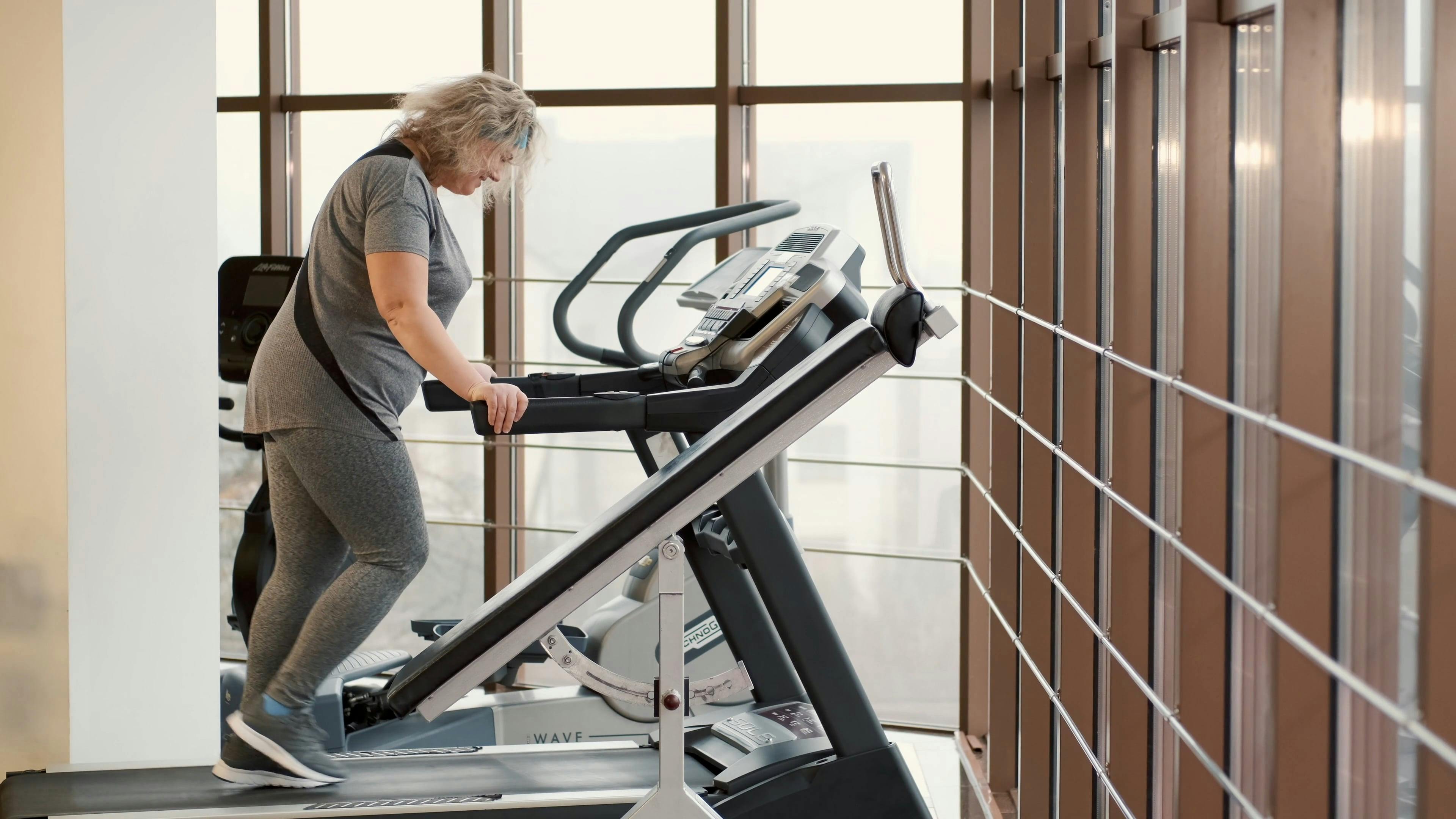 Man Doing Treadmill Exercise While Sitting On A Chair · Free Stock Video