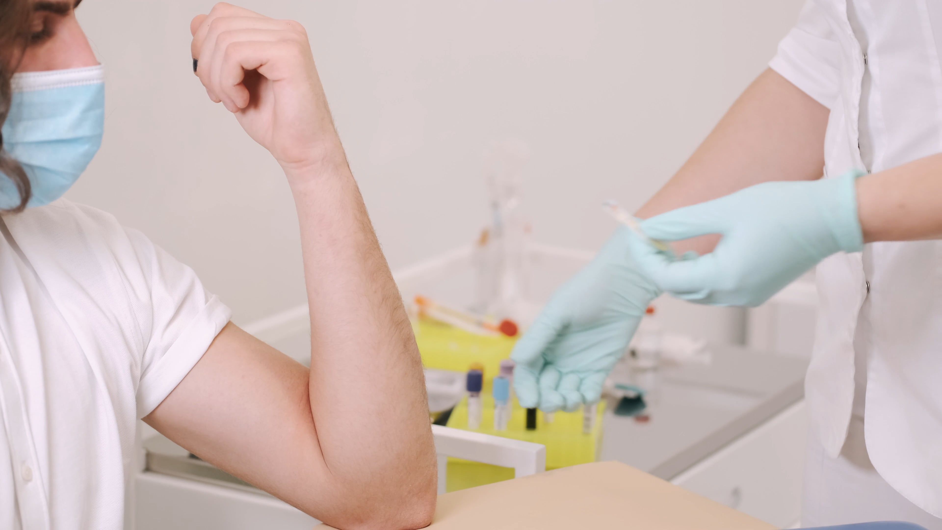 Nurse Putting A Band-Aid On Patient Arm Free Stock Video Footage ...
