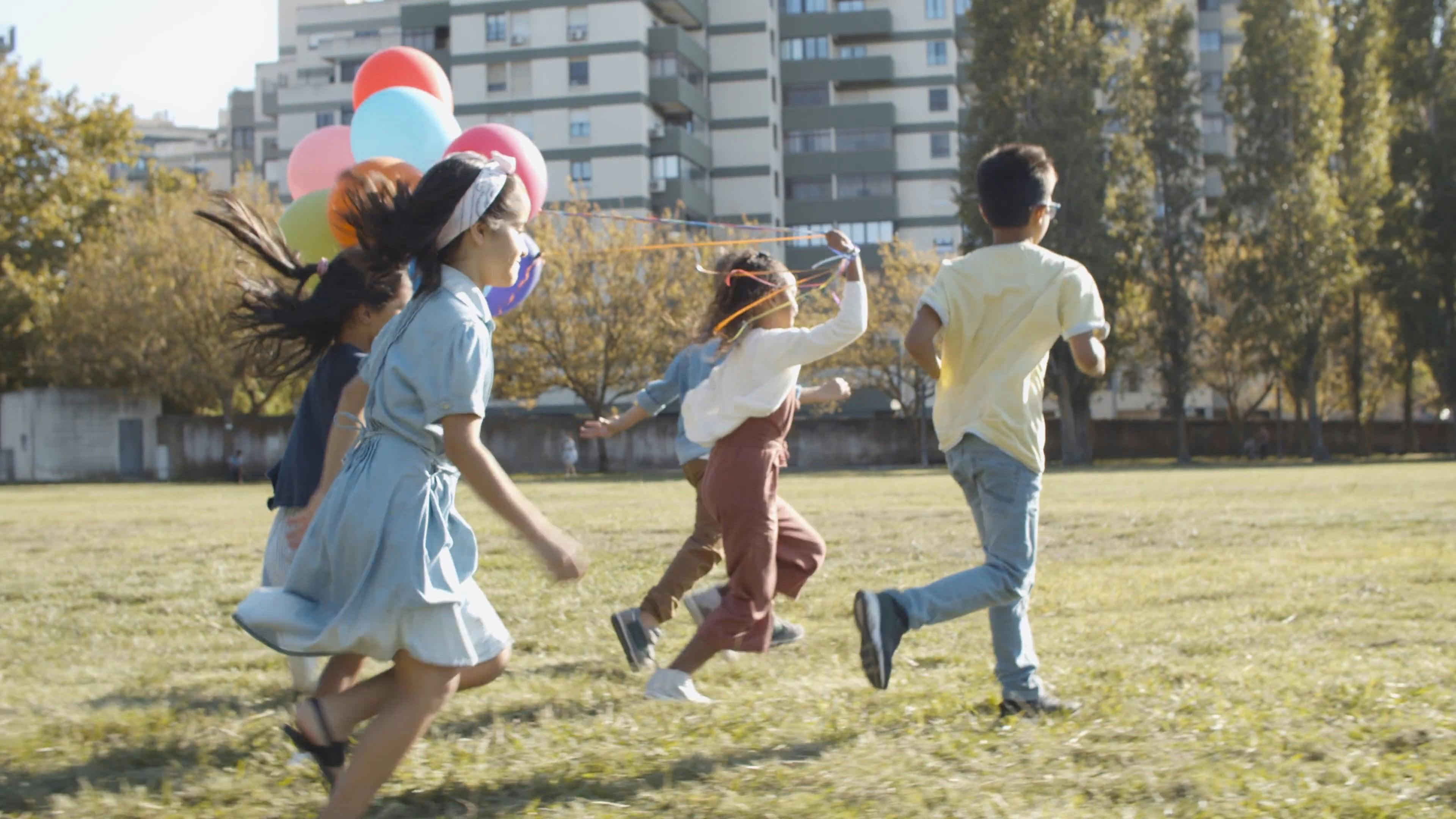 Kids Running Together Free Stock Video Footage, Royalty-Free 4K & HD ...