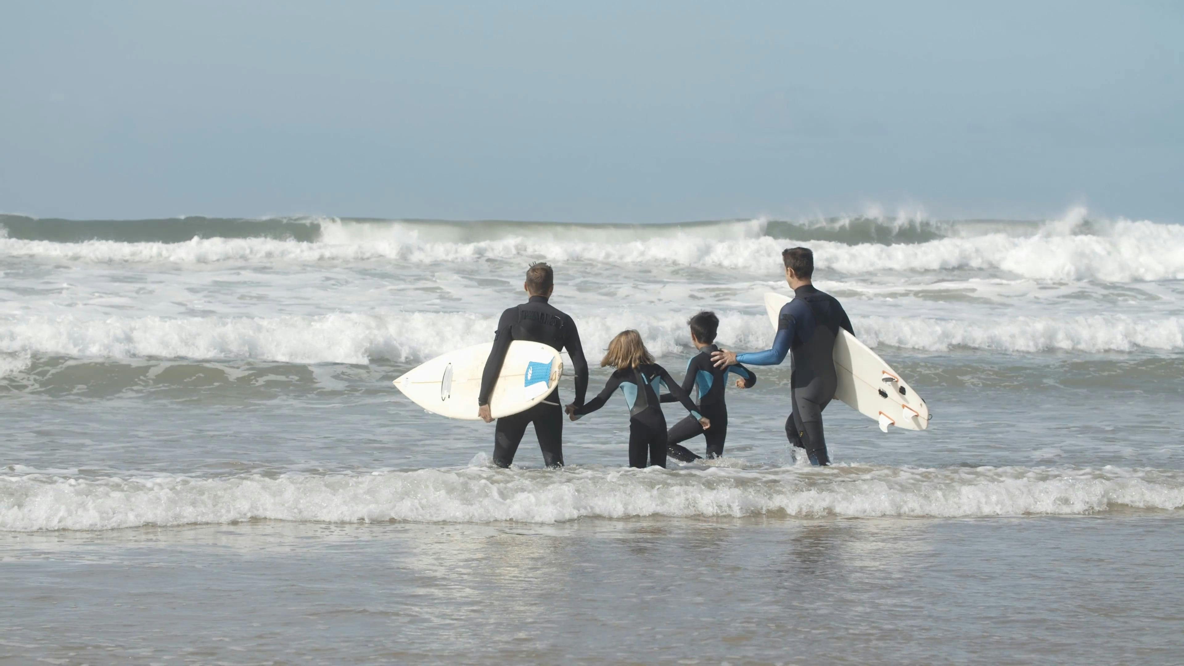 Surfers on the Beach Free Stock Video Footage, Royalty-Free 4K & HD ...