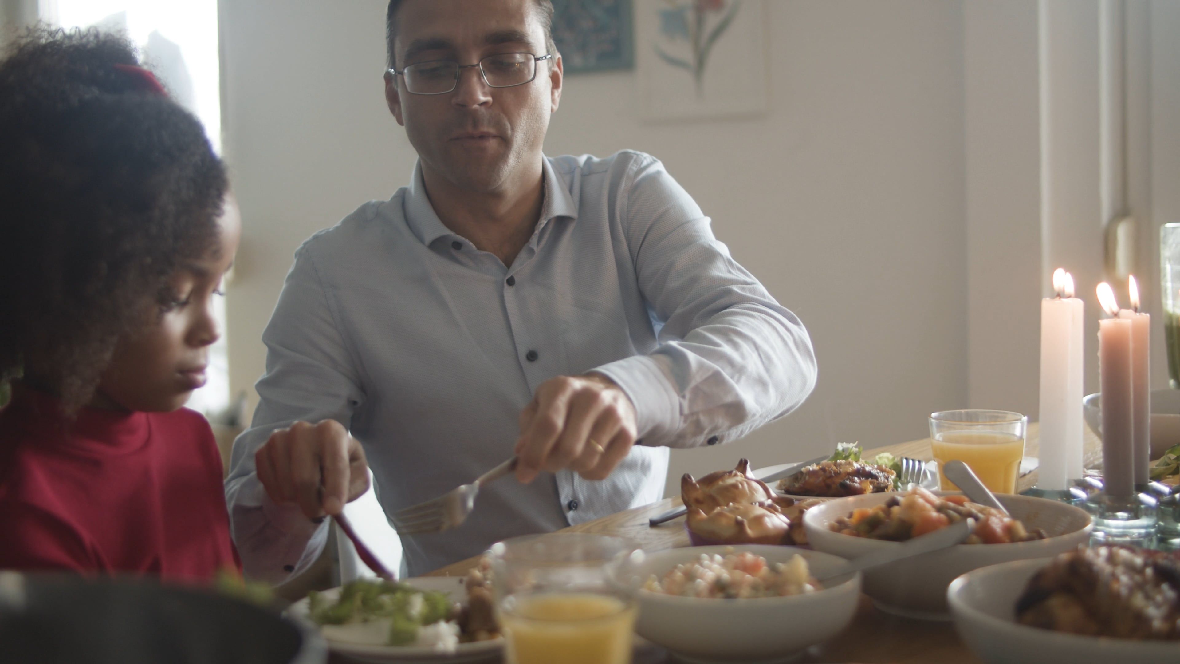 Family Having a nice Dinner at Home Free Stock Video Footage, Royalty ...