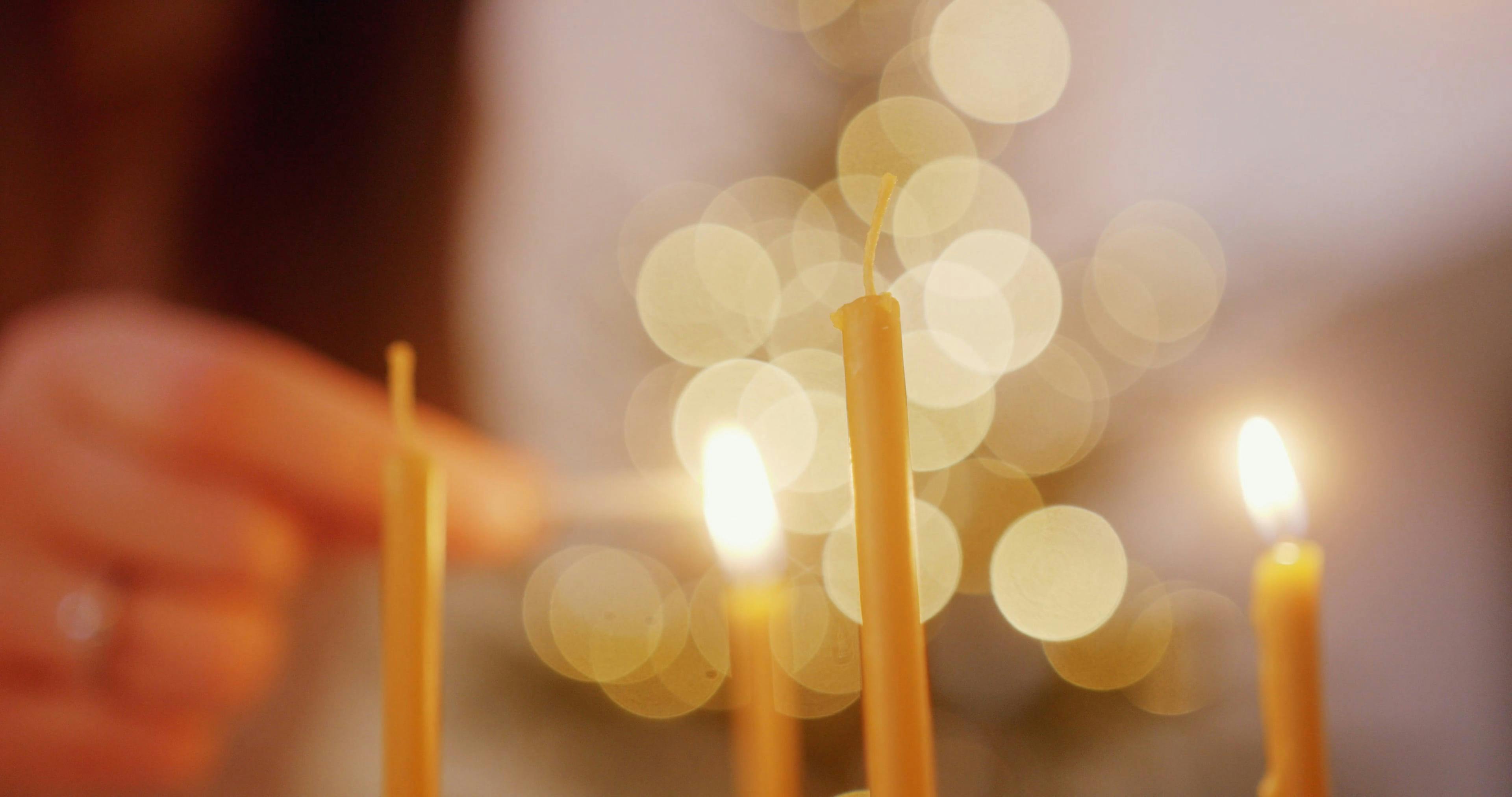 Lighten Candles · Free Stock Video